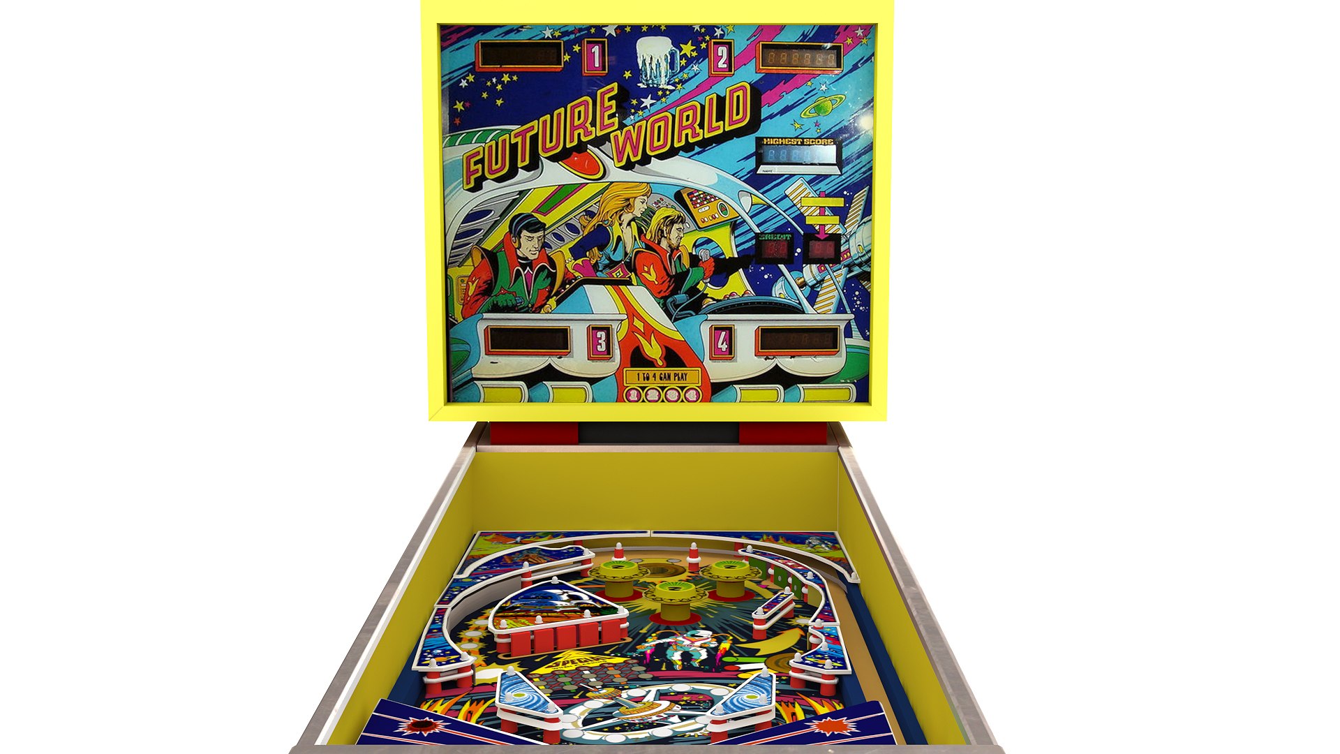 Future World Pinball Zaccaria 3D Model - TurboSquid 1451234