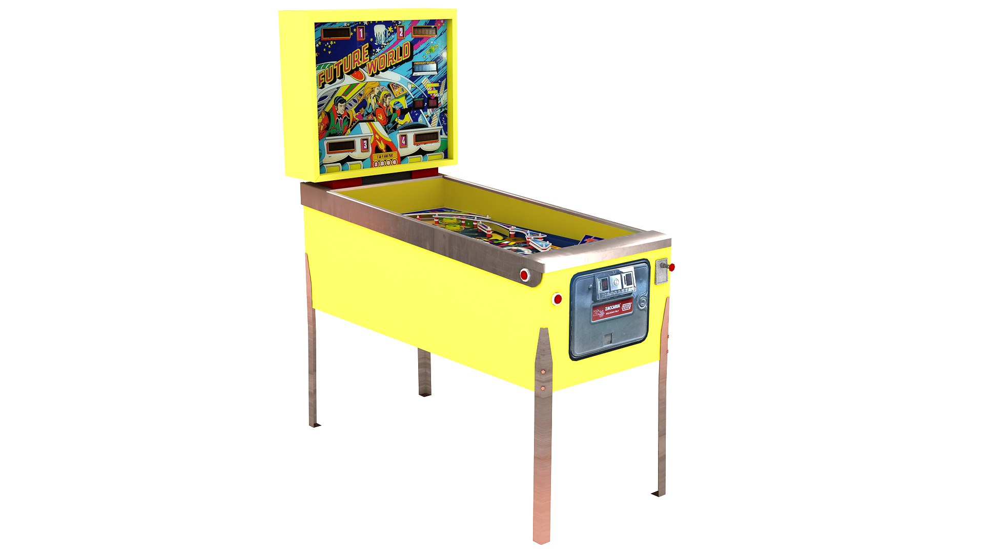 Future World Pinball Zaccaria 3D Model - TurboSquid 1451234