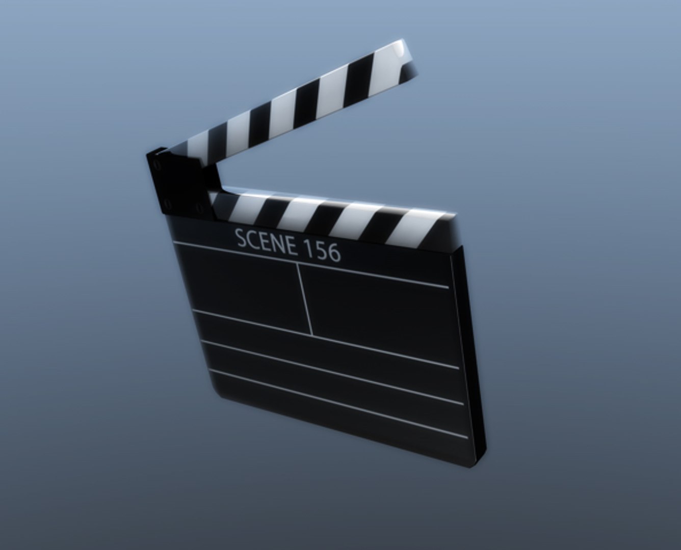 Movie Clapper 3d Model