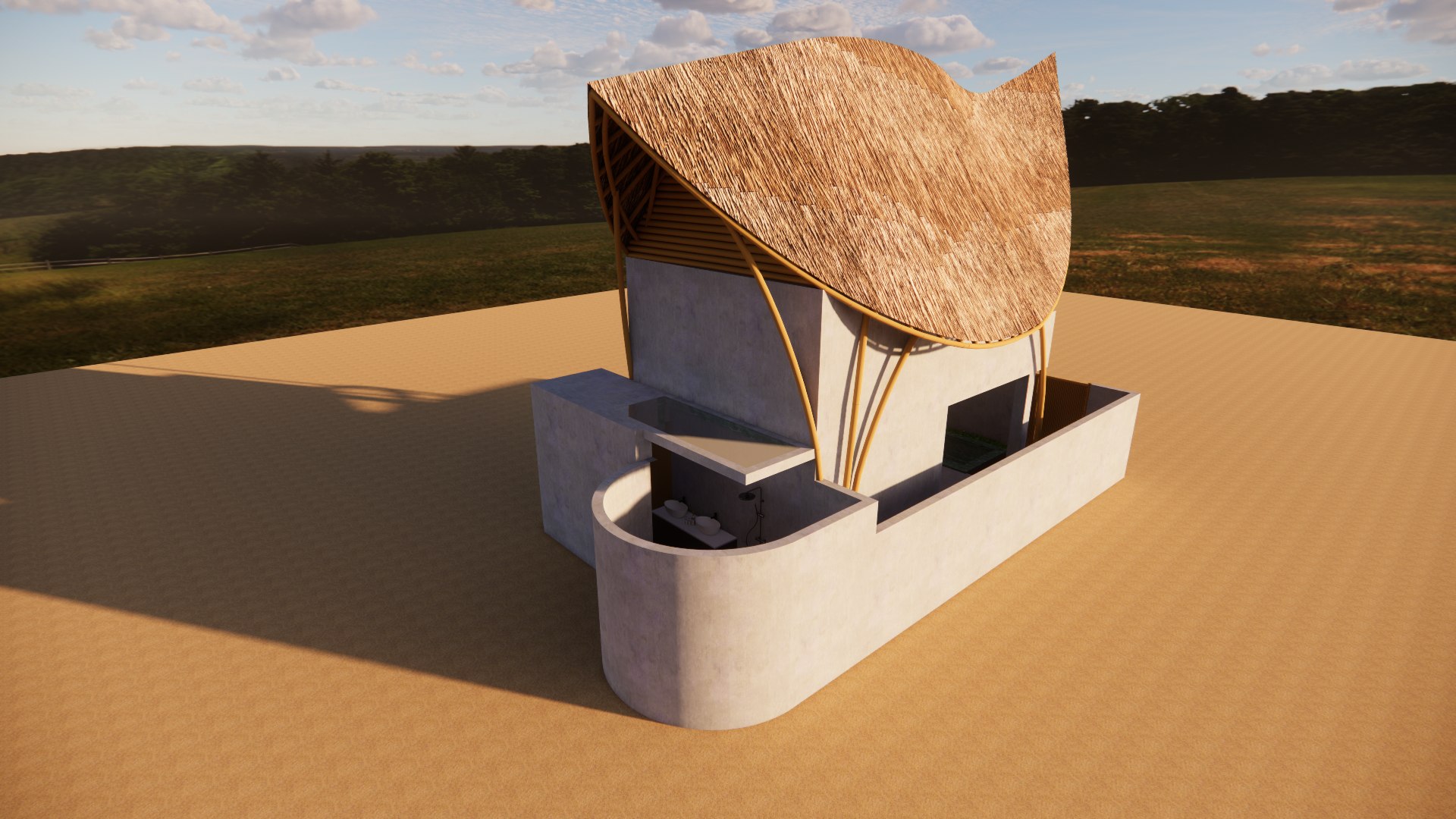 3D Bamboo Resort - TurboSquid 2173047