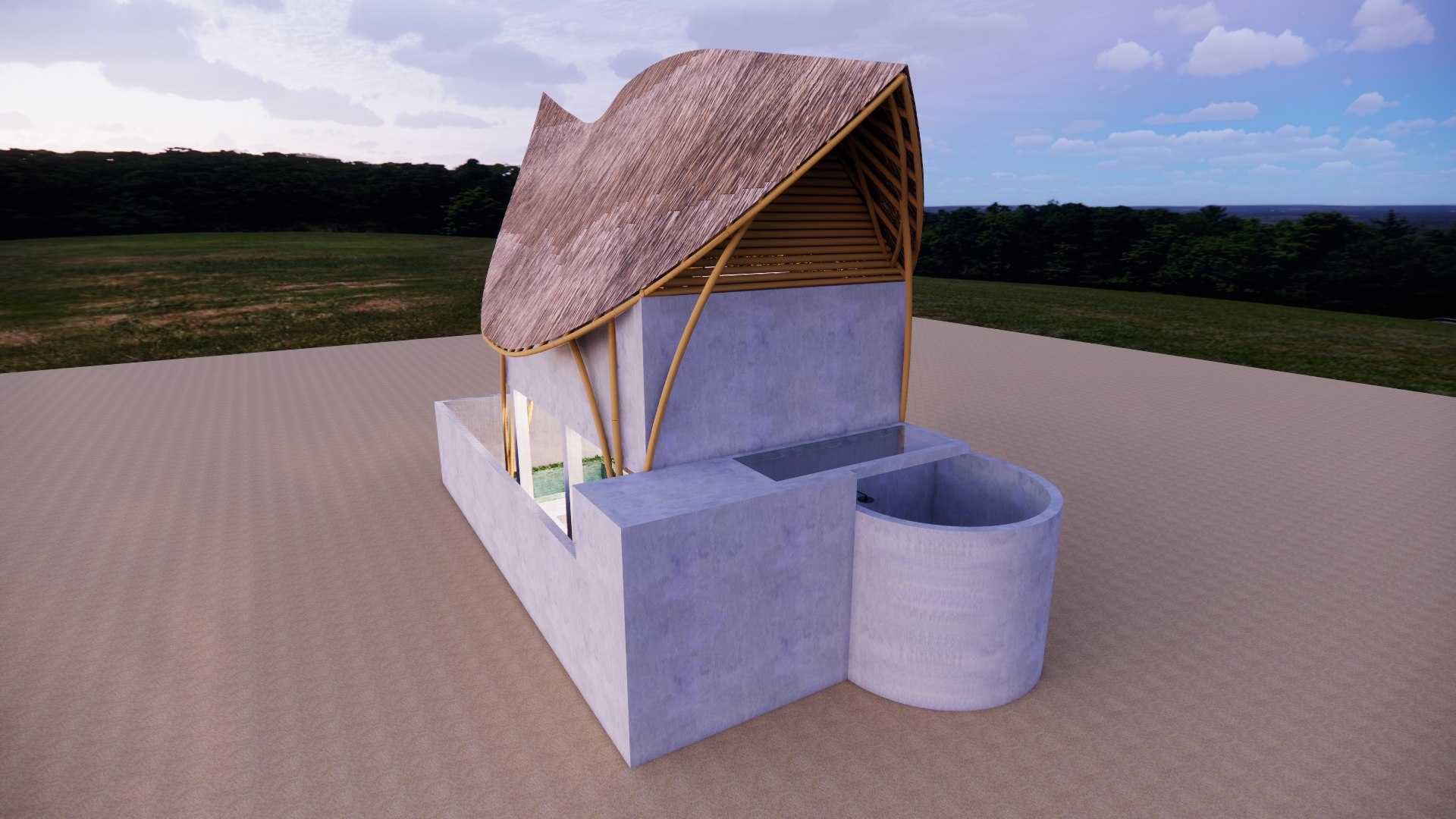 3D Bamboo Resort - TurboSquid 2173047