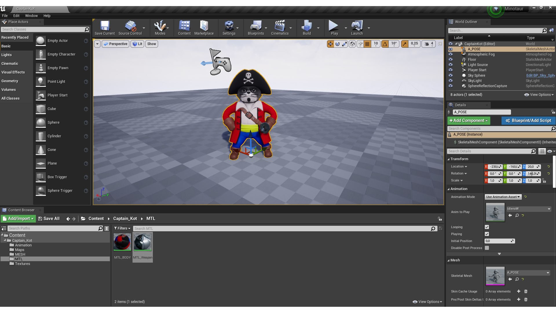 3D Captain Kot - TurboSquid 1724839