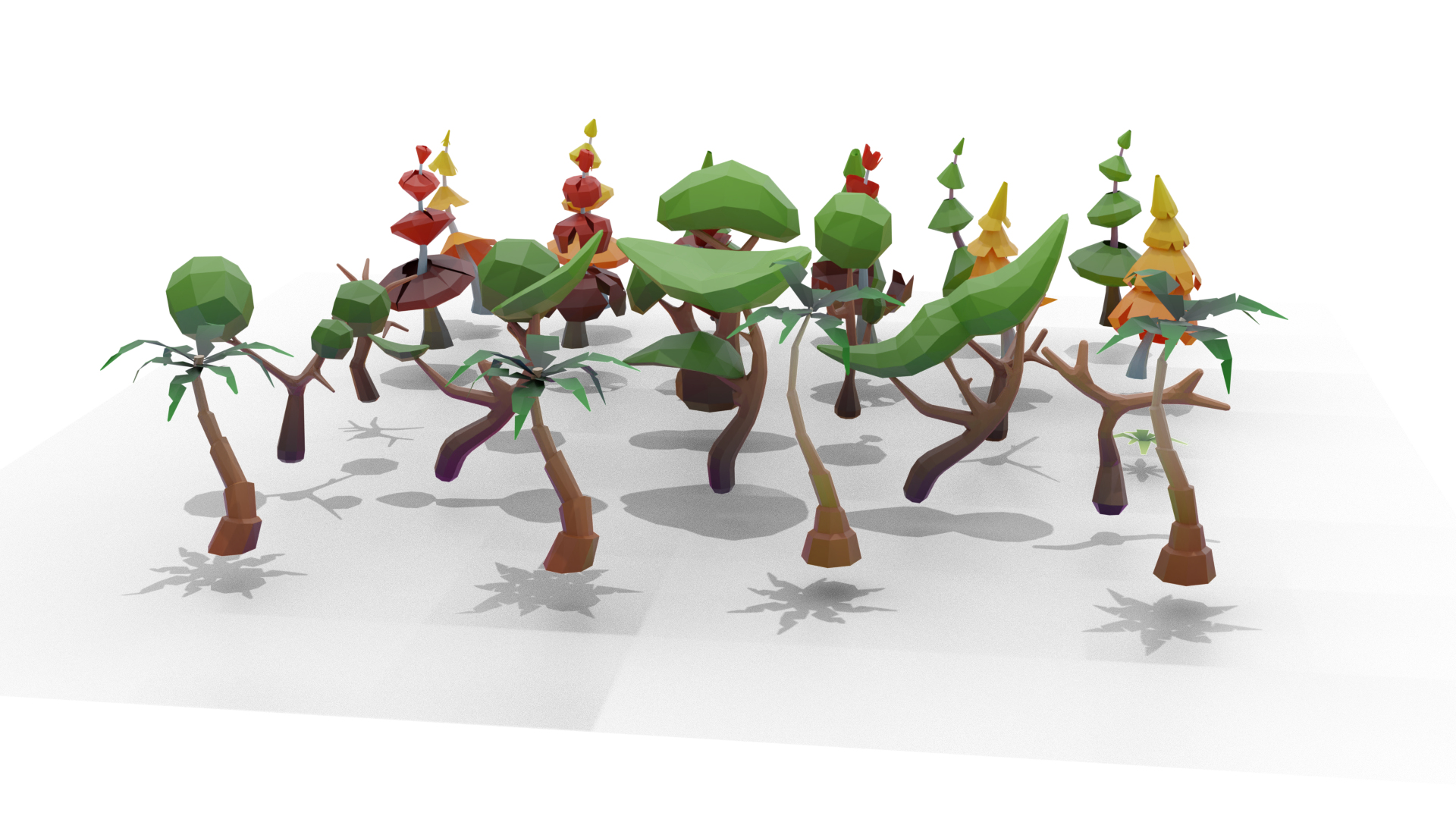 Low Poly Stylized Jungle Pack 3D - TurboSquid 1810492
