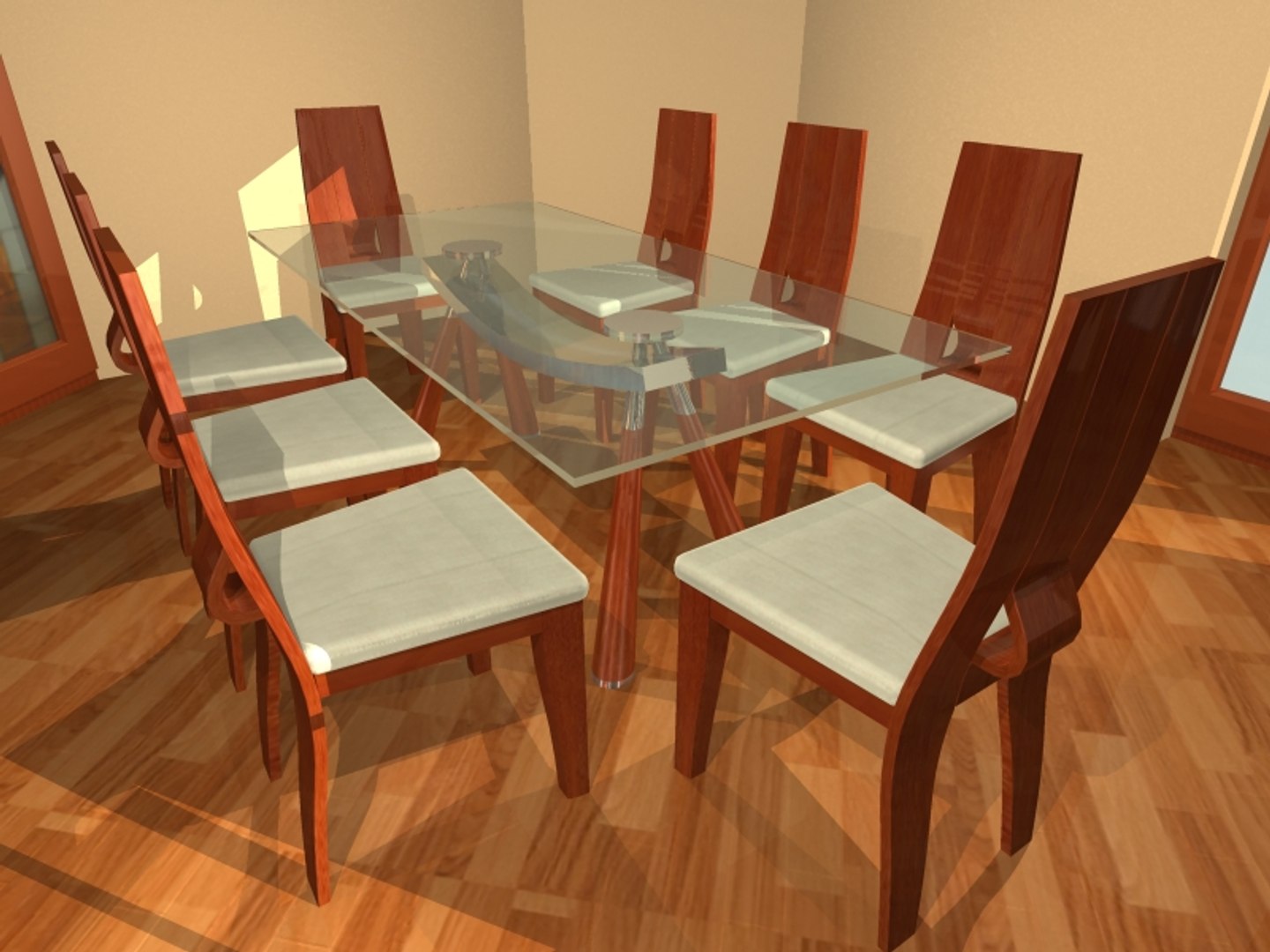 3d Model Table Chairs