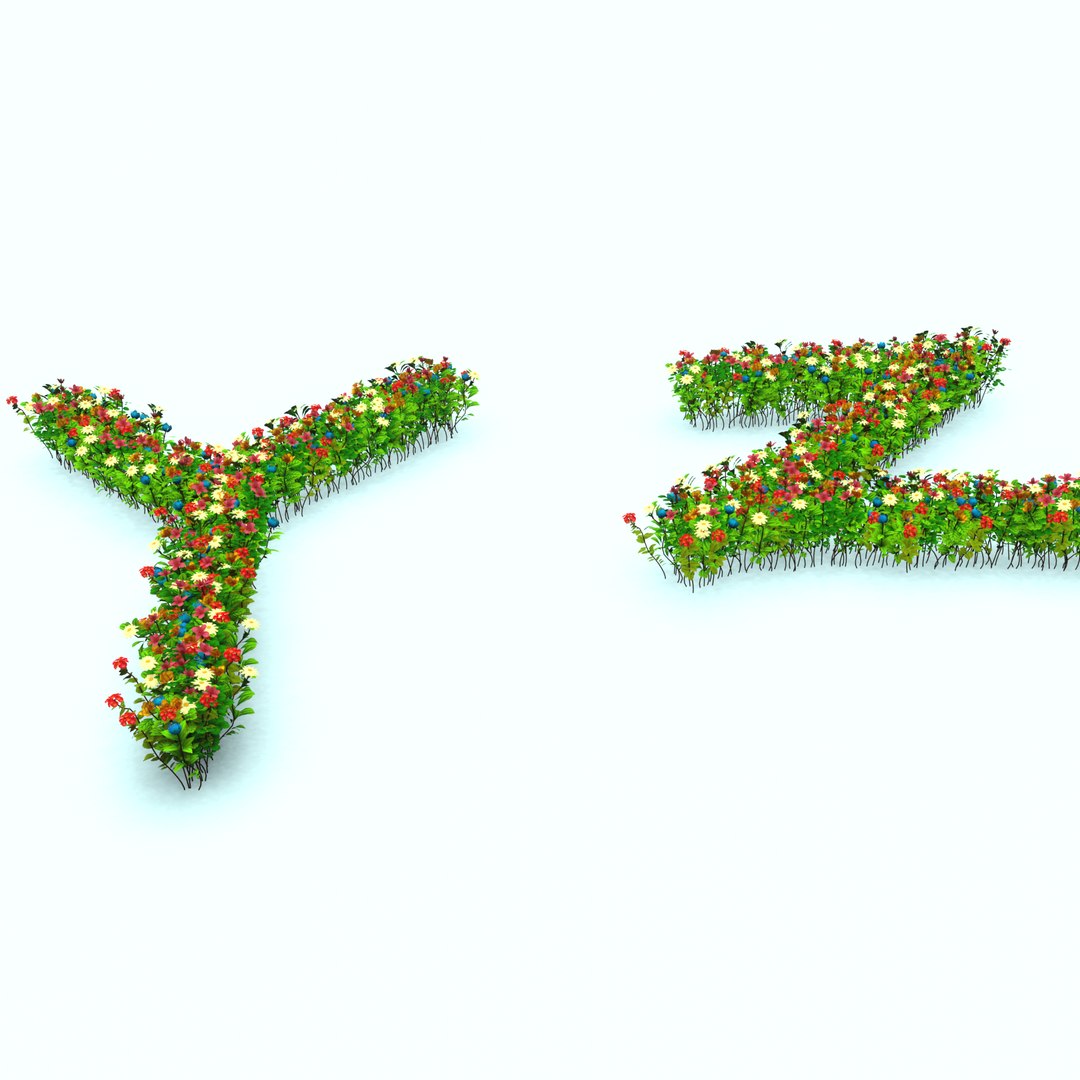 Y Z LETTERS Model - TurboSquid 1888865