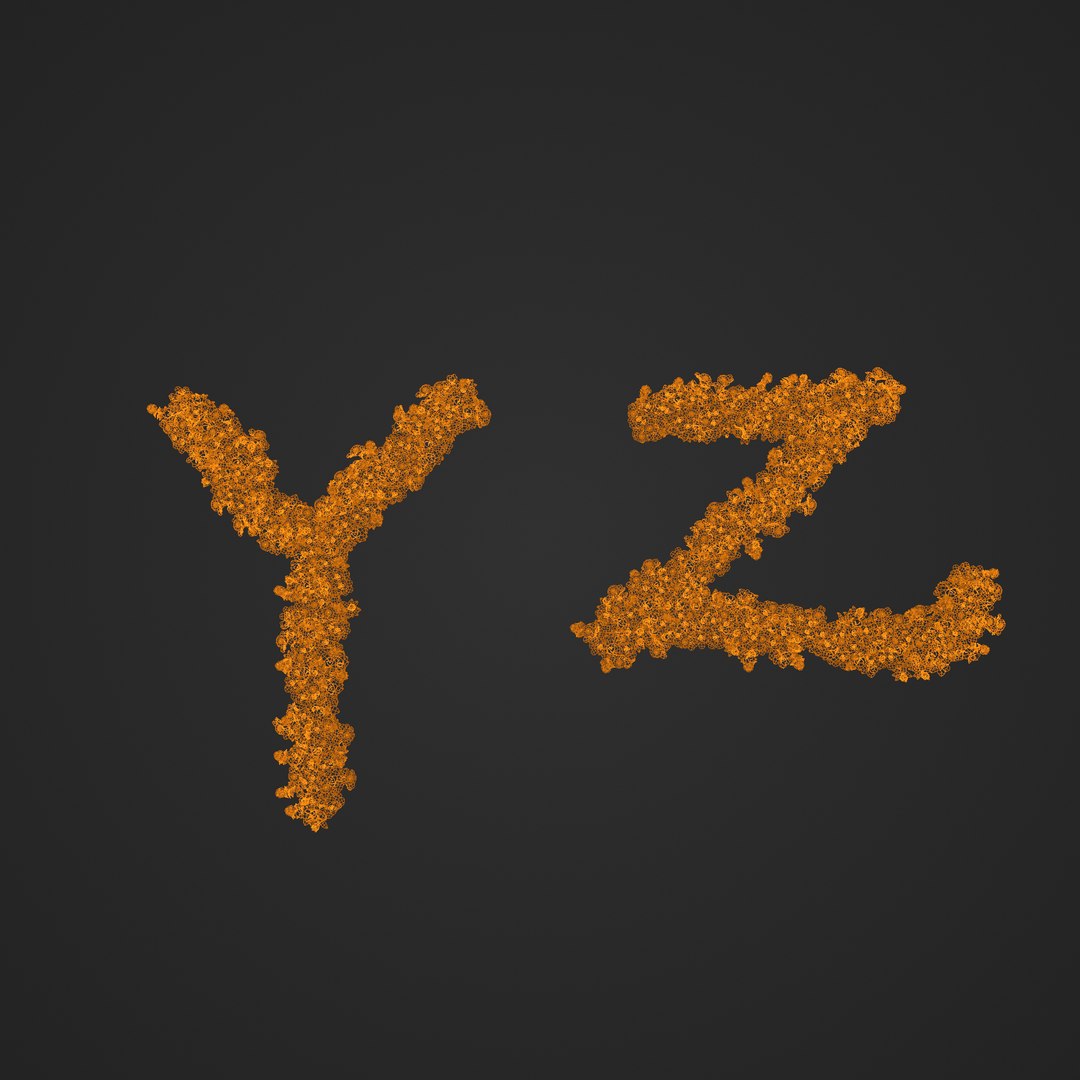Y Z LETTERS Model - TurboSquid 1888865