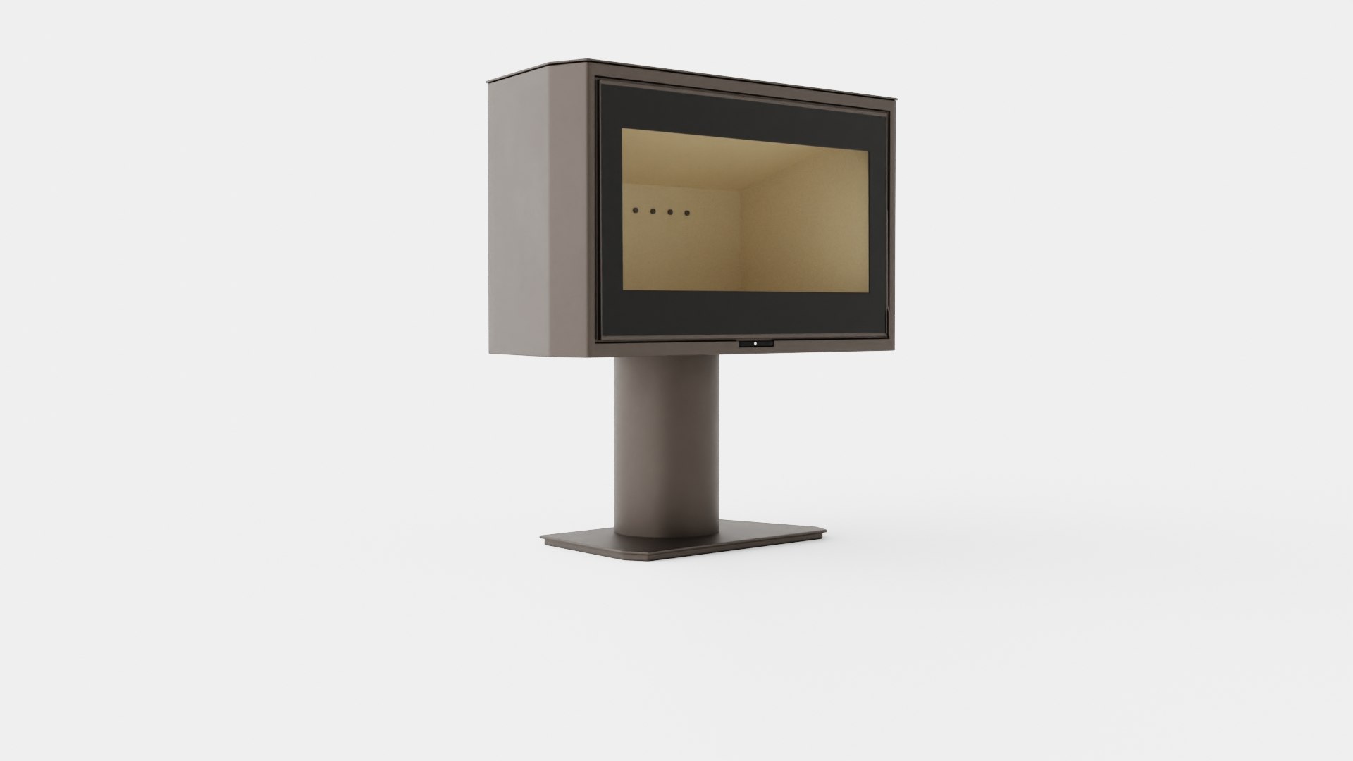 Heta Scan-Line 100 Wood-burning Stove On Plinth 3D Model - TurboSquid ...