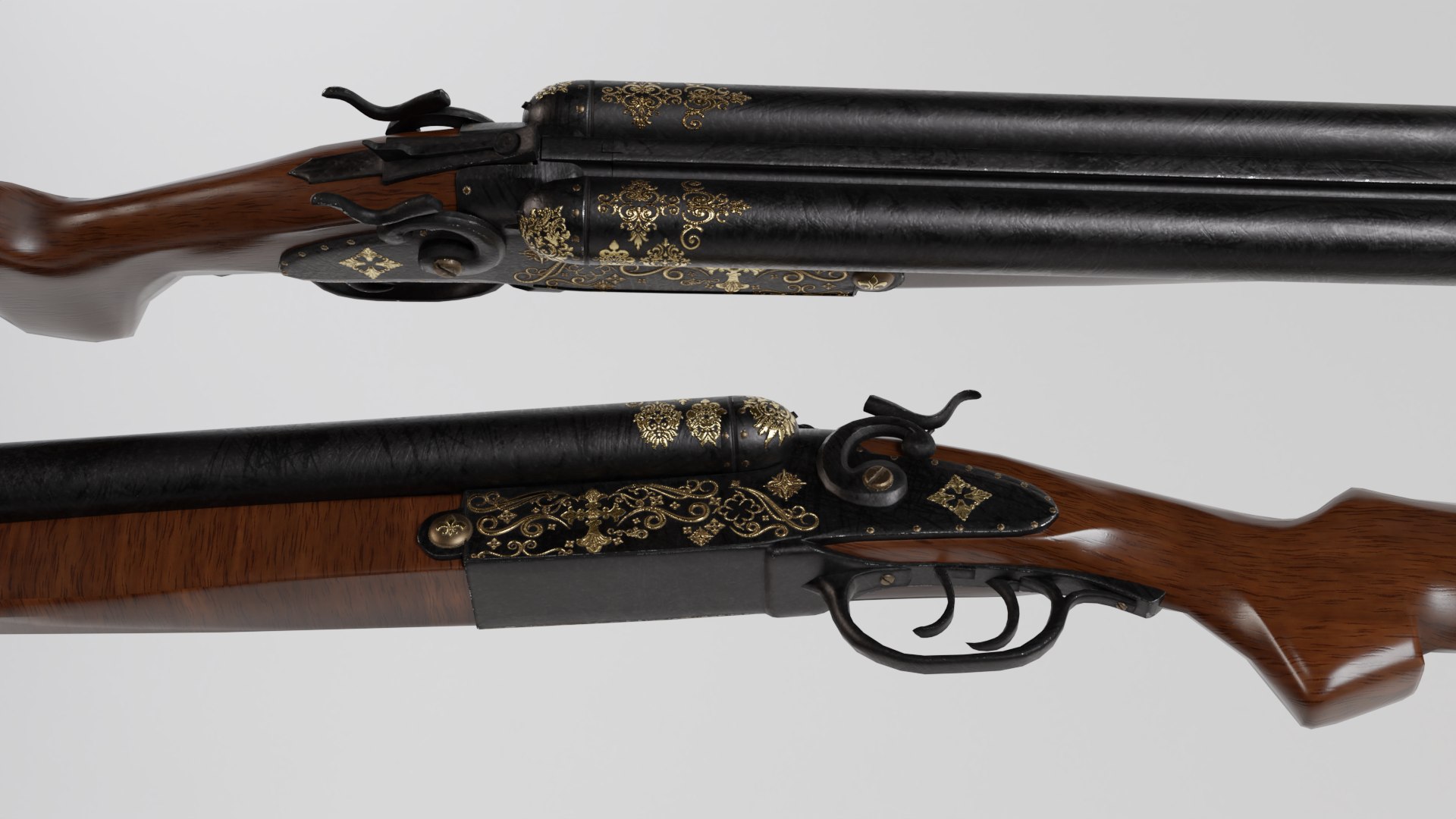 Exorcist Double Barrel Shotgun 3D - TurboSquid 2258268