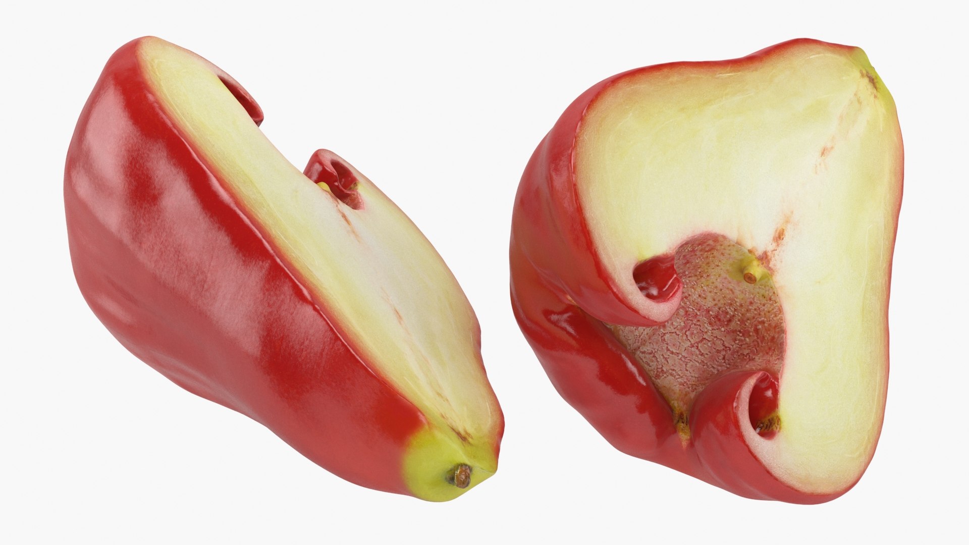 3D Half Rose Apple - TurboSquid 1845972