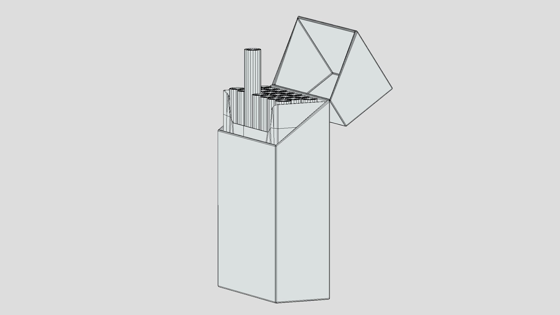 3D Cigarettes Box Low Poly - TurboSquid 2272647