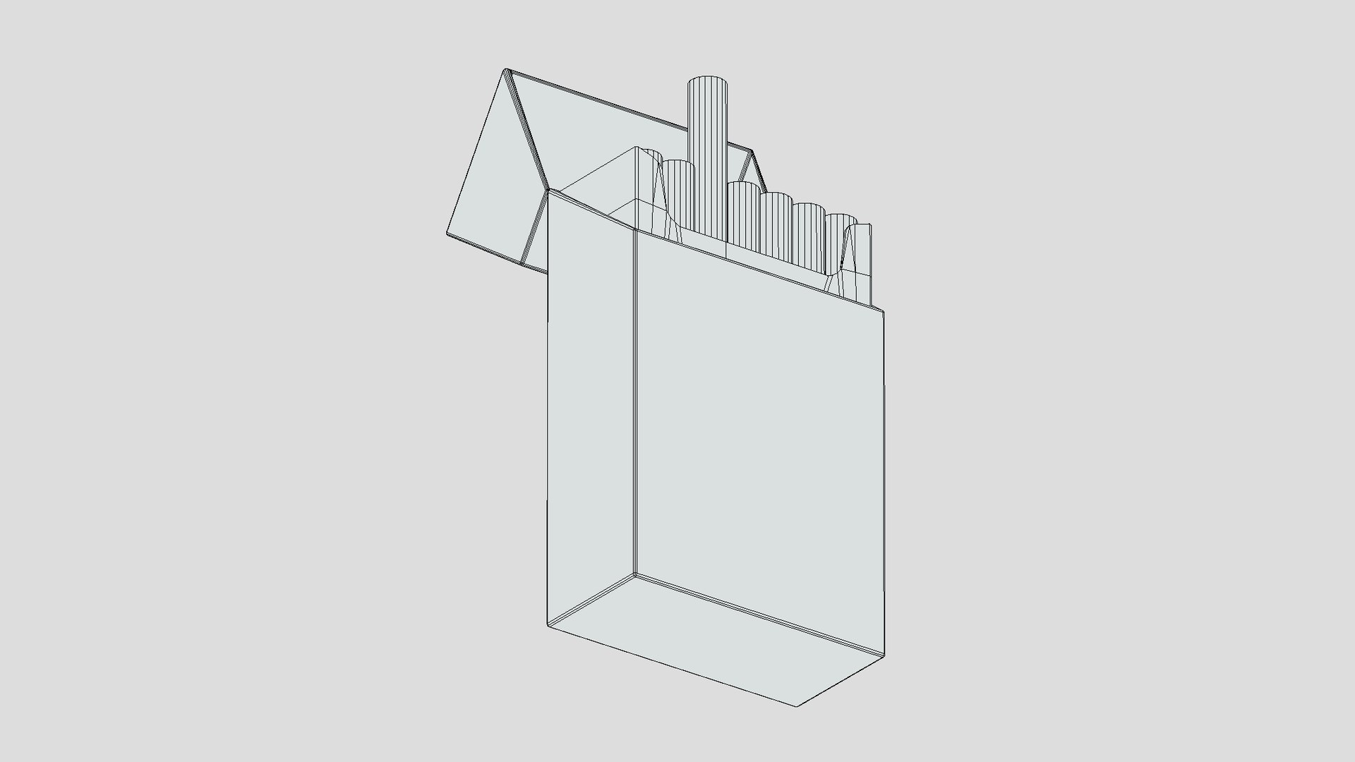 3D Cigarettes Box Low Poly - TurboSquid 2272647