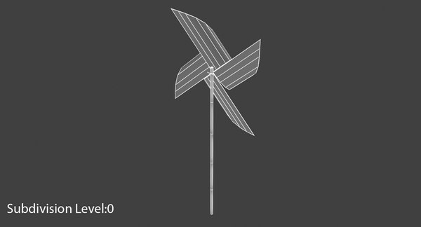 3D pinwheel wheel model - TurboSquid 1389955