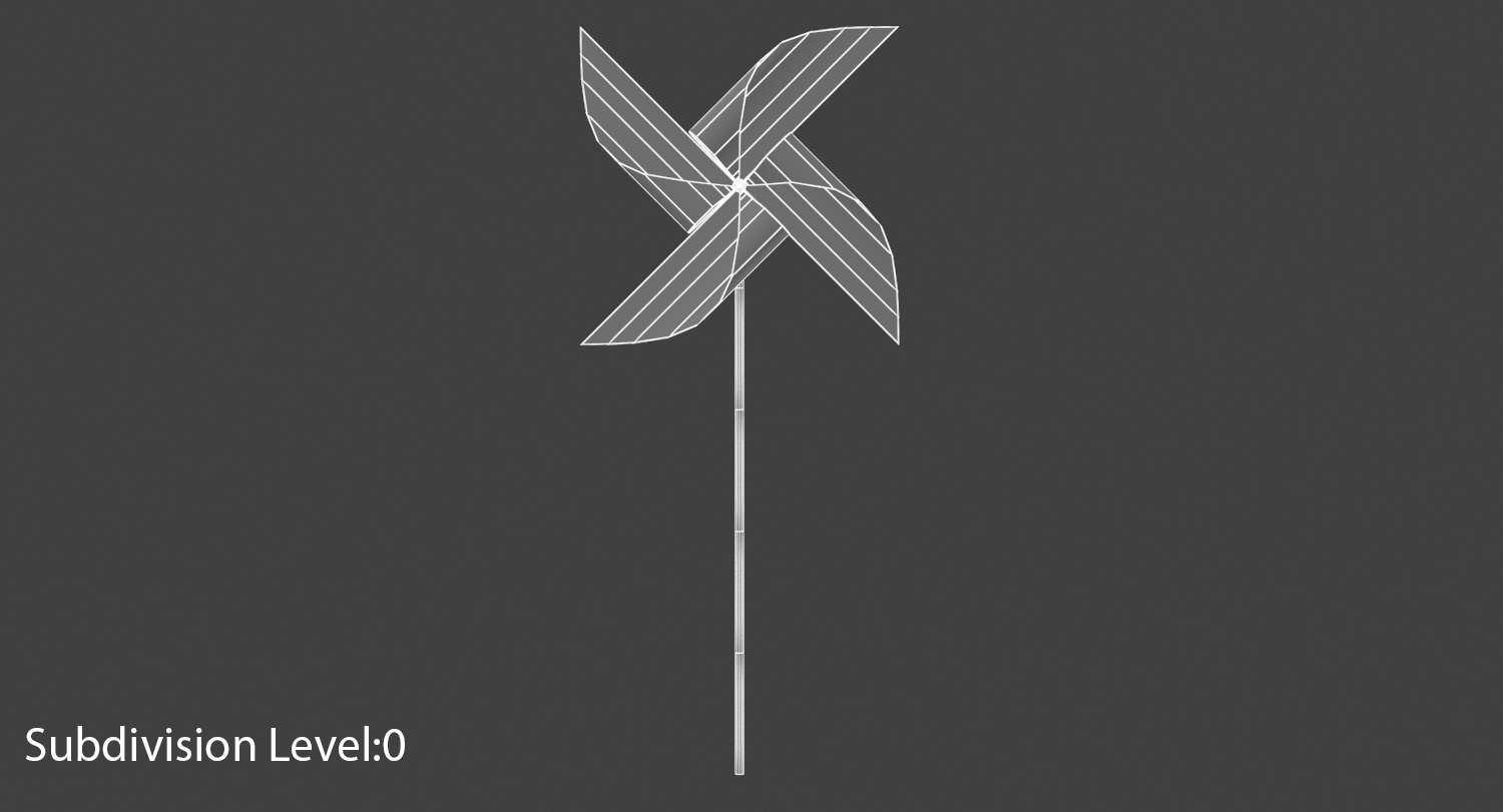 3D pinwheel wheel model - TurboSquid 1389955