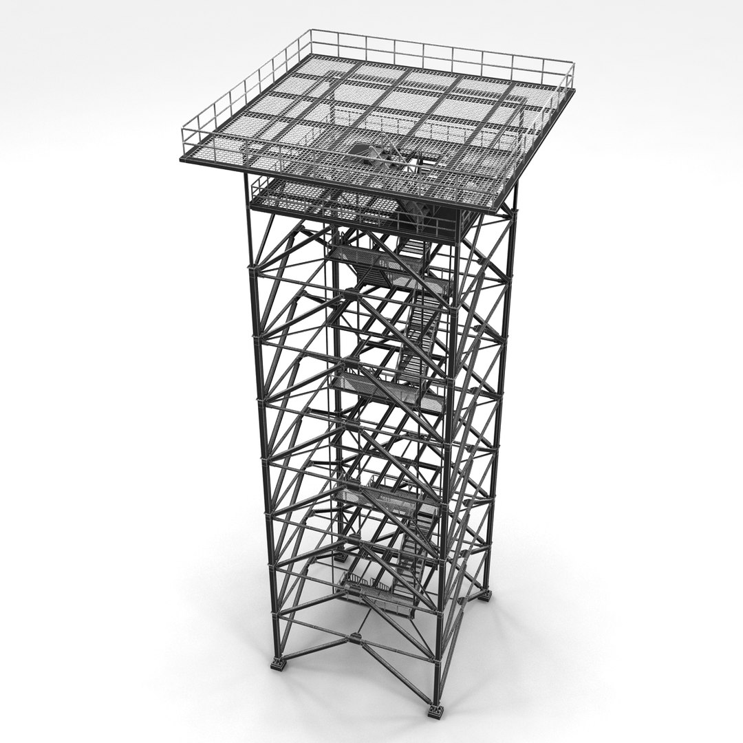 3d Watchtower Tower Model