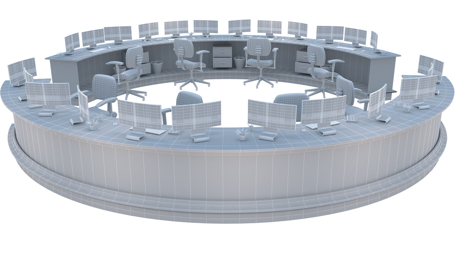 3D Office Desk Model - TurboSquid 1942440