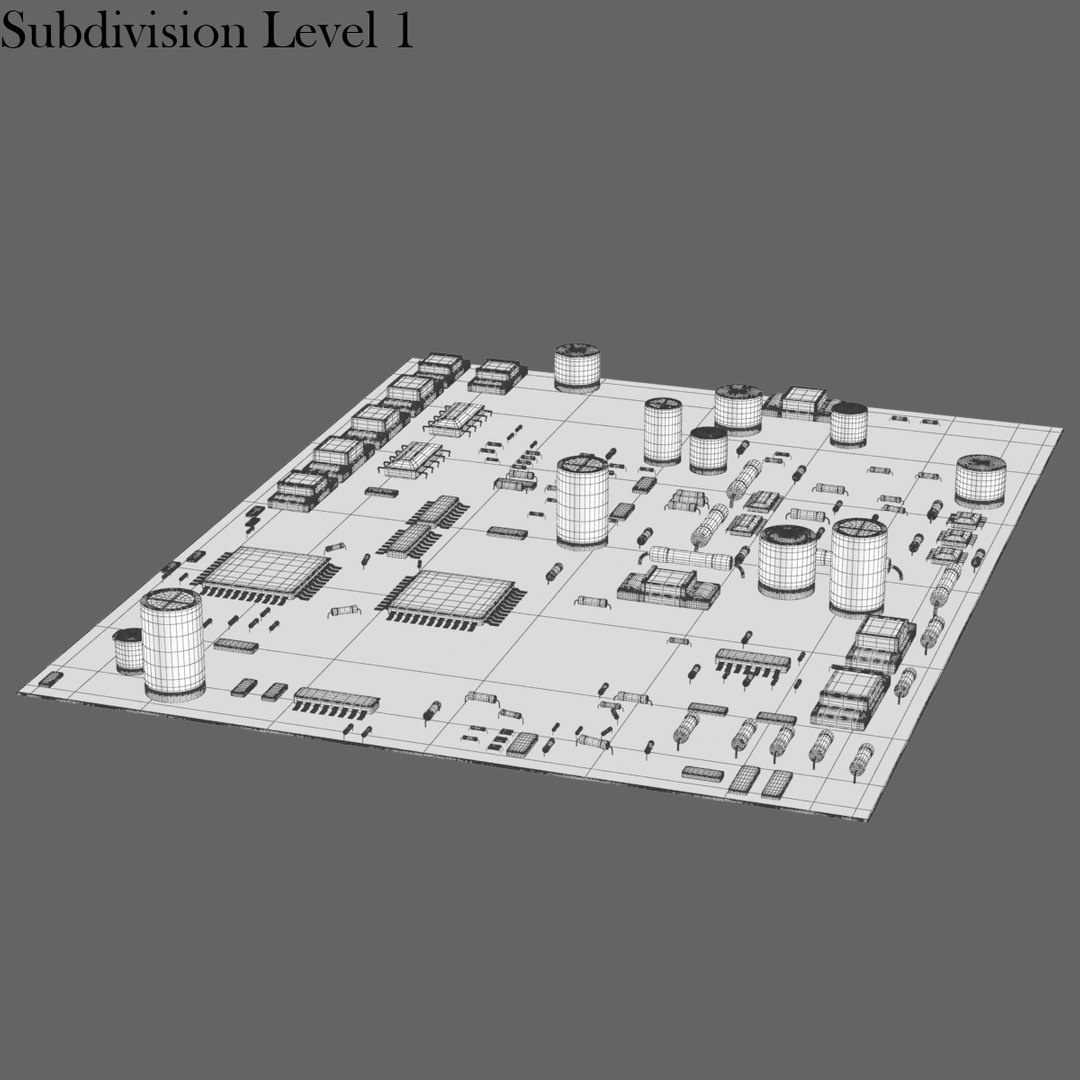 Electronic circuit board 3D model - TurboSquid 1150678