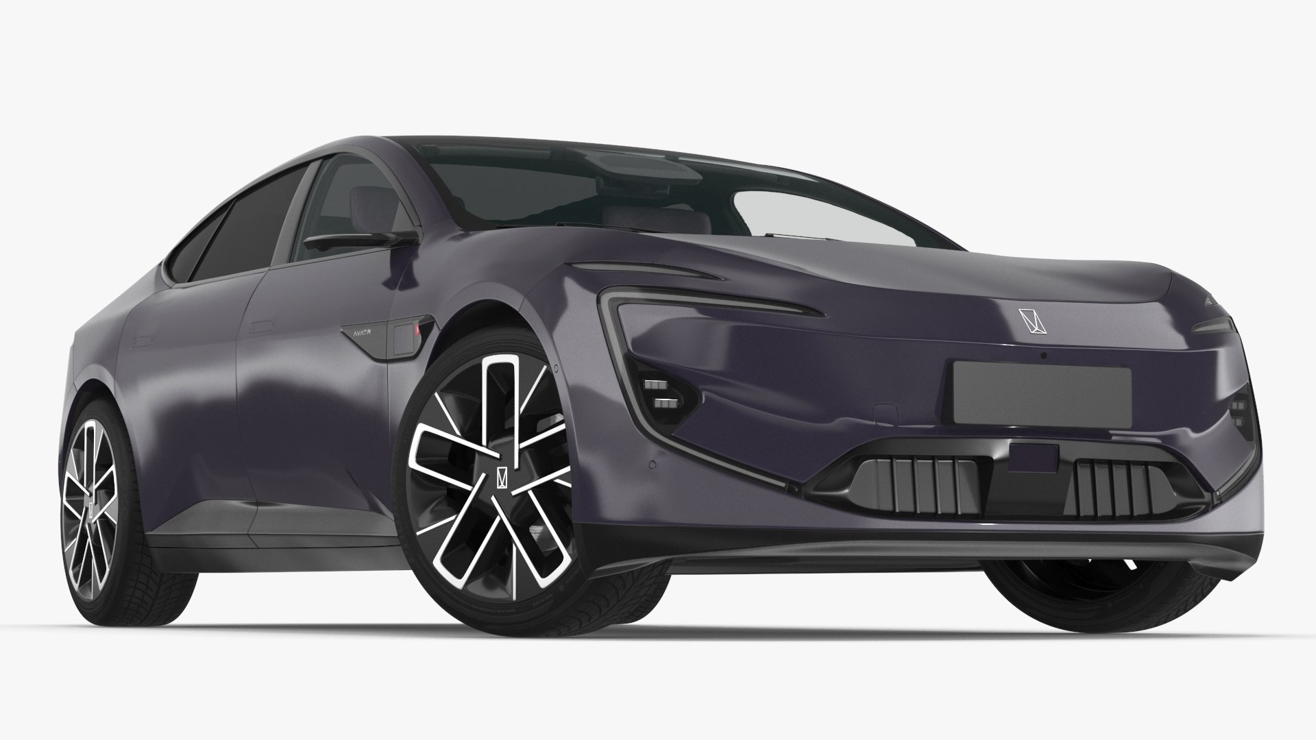 3D Avatr 12 EV Purple Color Rigged - TurboSquid 2209648