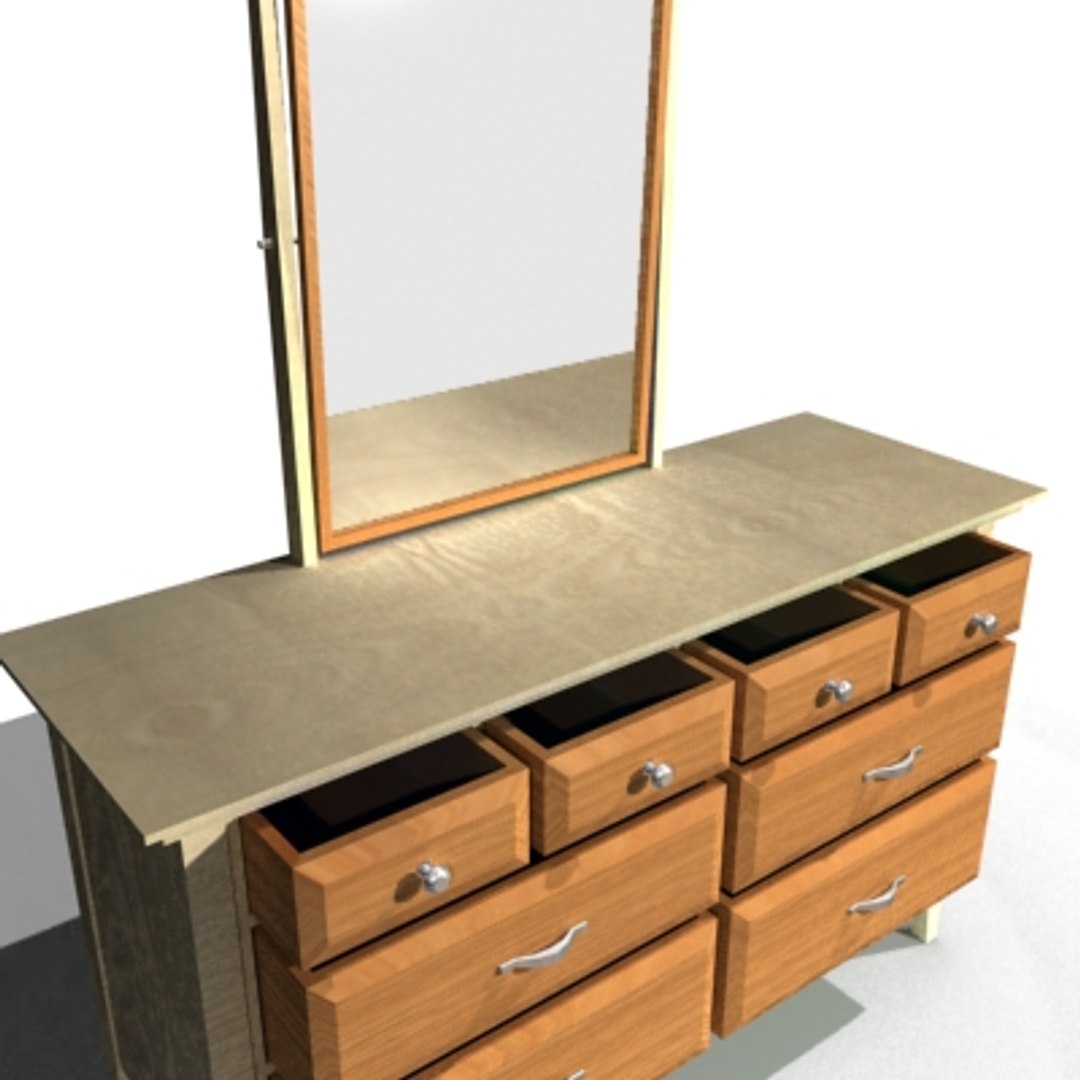 3ds Max Ladies Desk Dressing Table