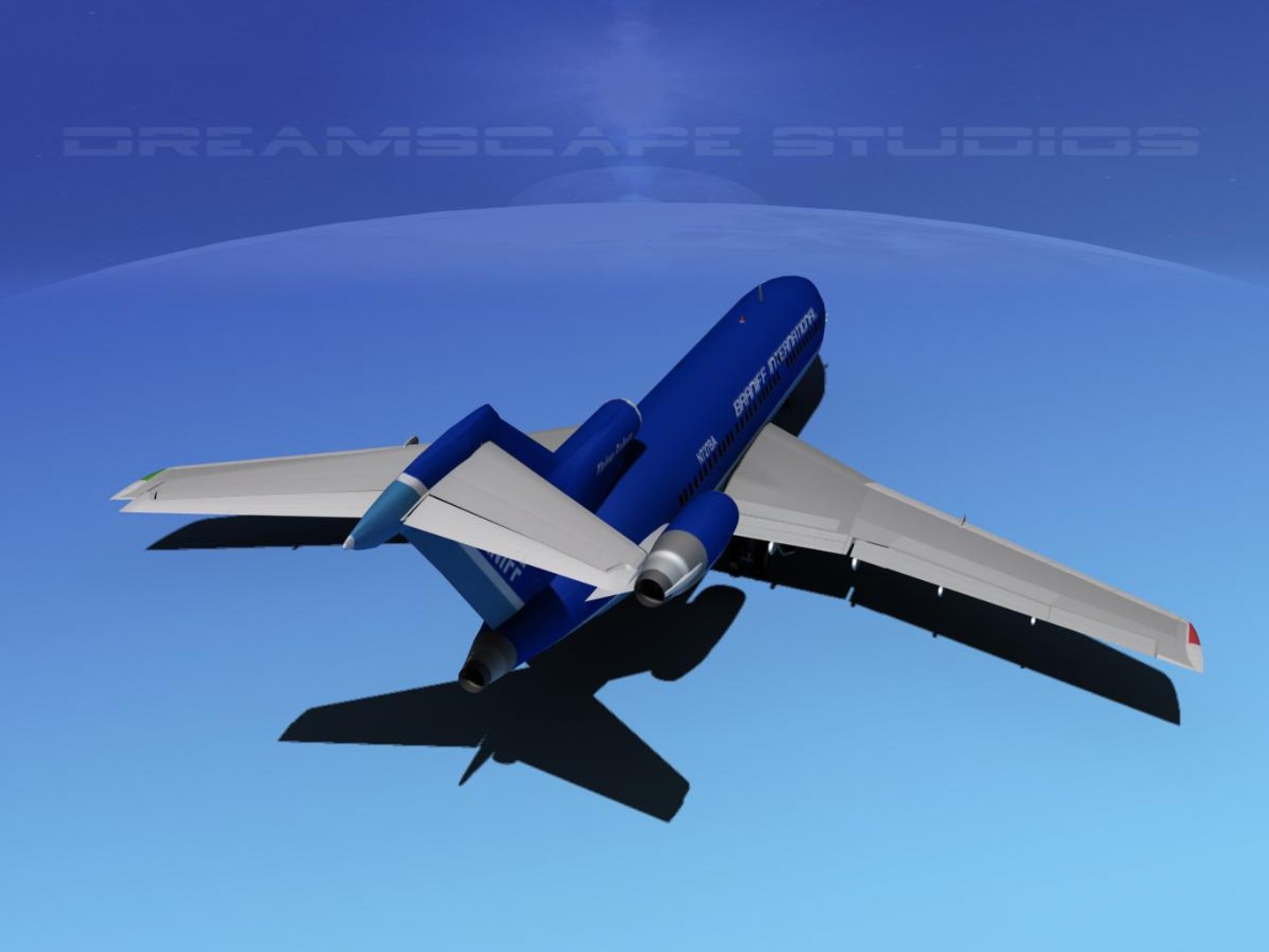 Dxf Airline Boeing 727 727-100
