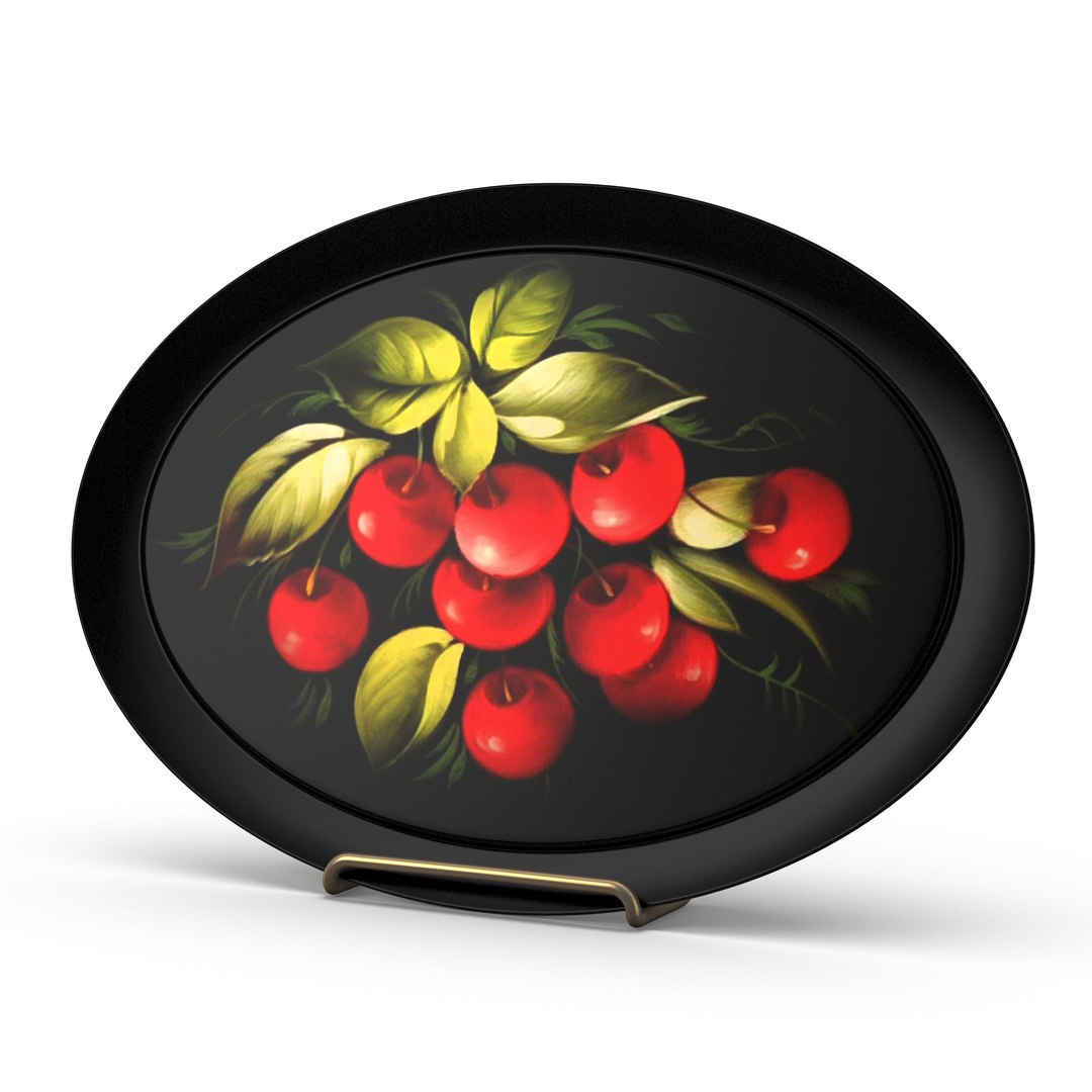 3d model of plates cherry