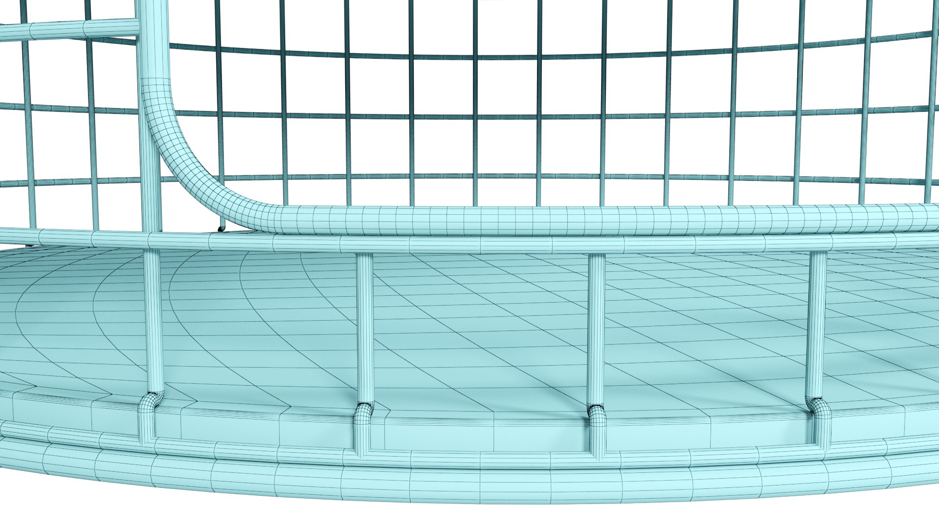 3D Wireframe Coffee Table - TurboSquid 1783879