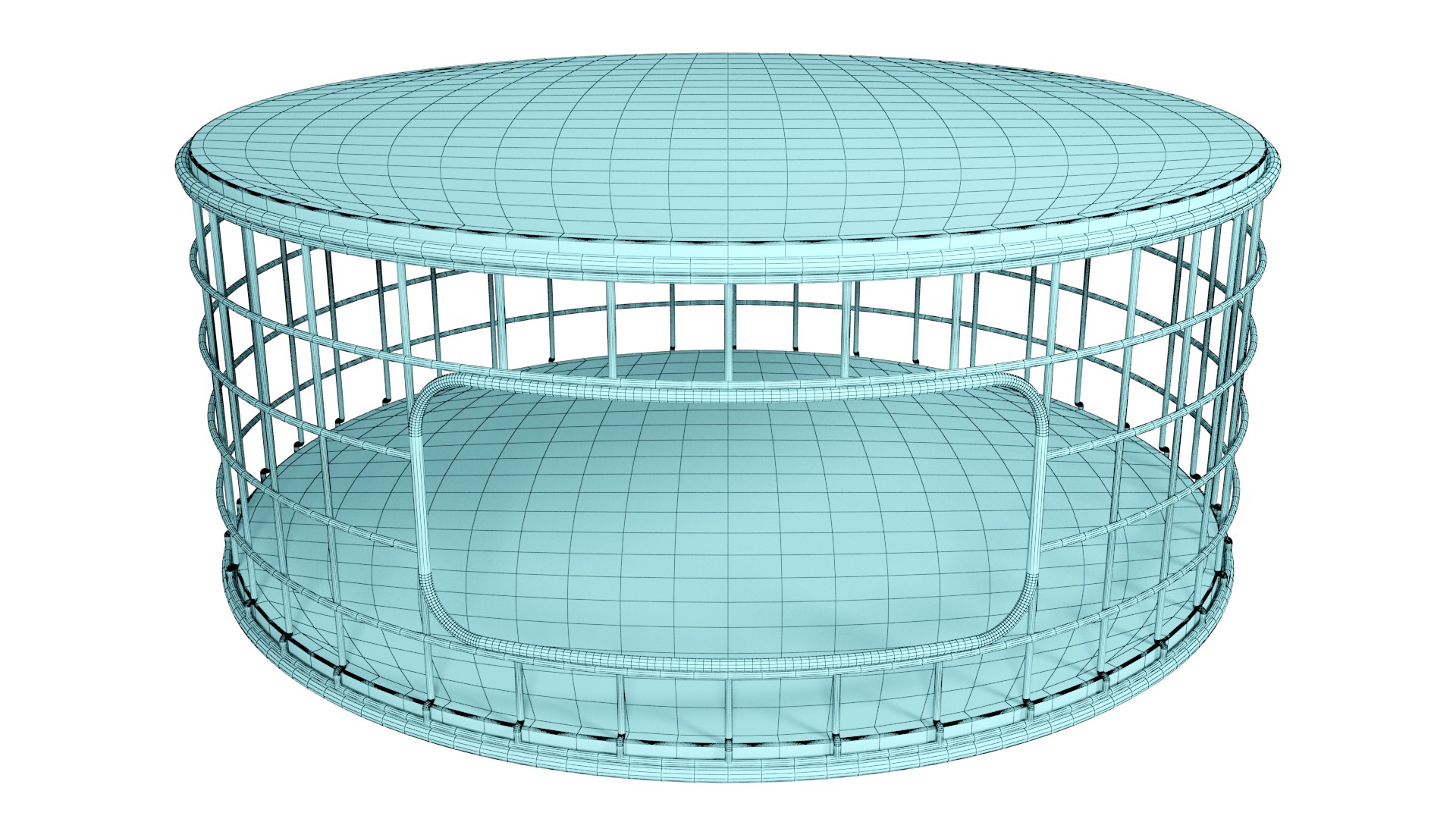 3D Wireframe Coffee Table - TurboSquid 1783879