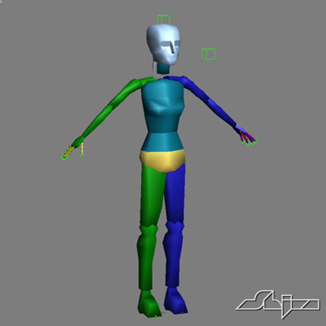 Female Character Office Woman 3d Model