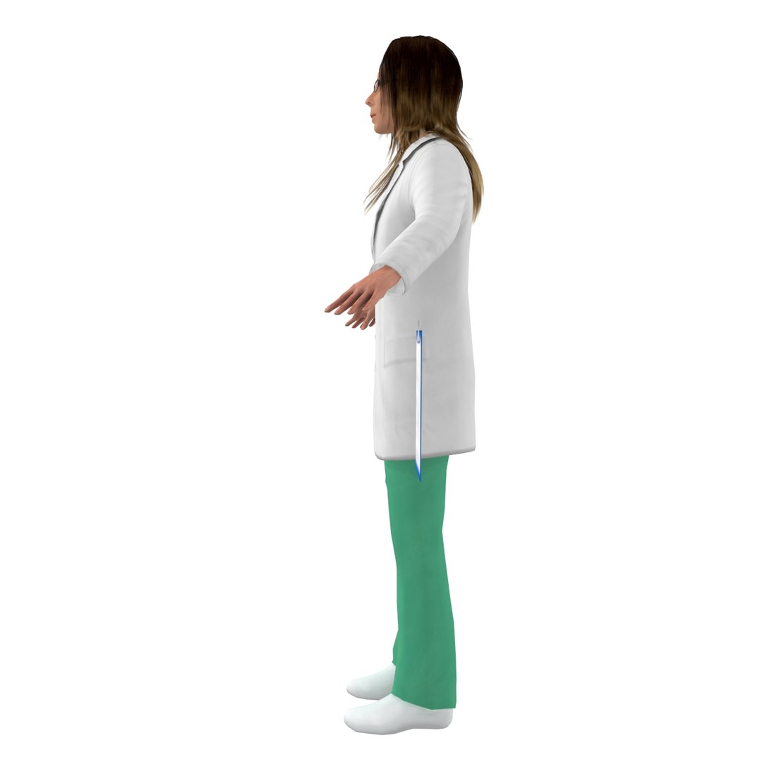 Female Doctor 3D Model - TurboSquid 1266667