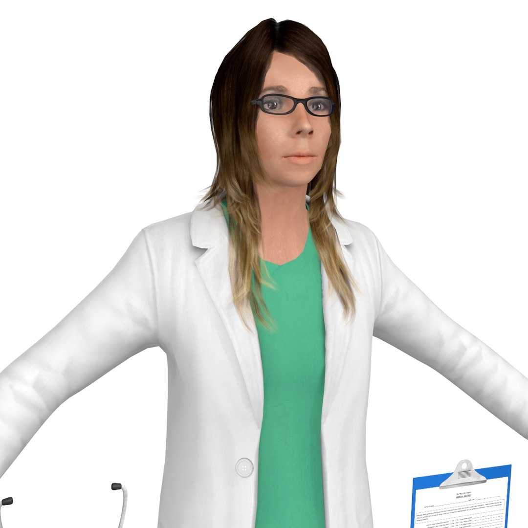 Female Doctor 3D Model - TurboSquid 1266667