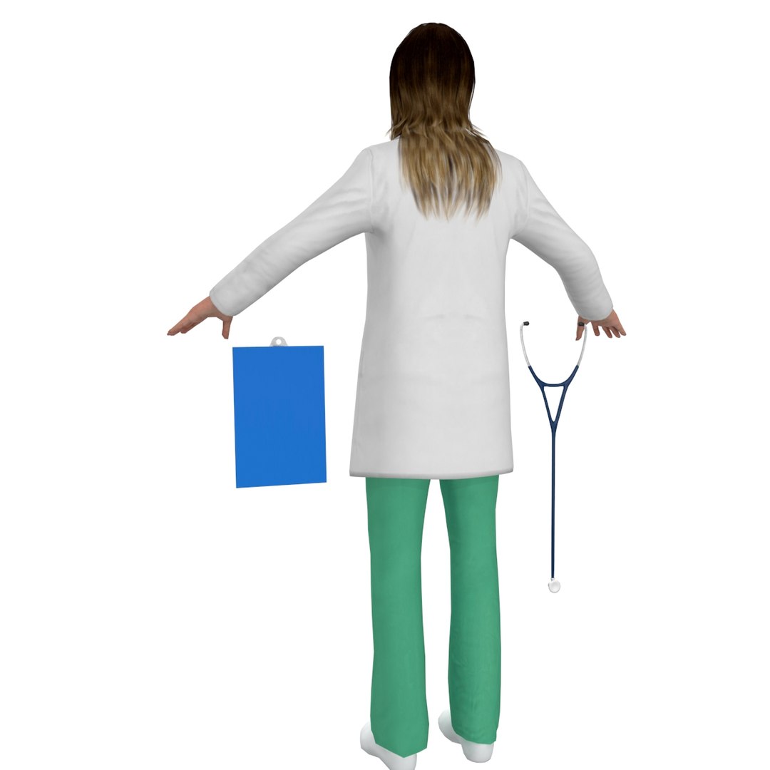 Female Doctor 3D Model - TurboSquid 1266667