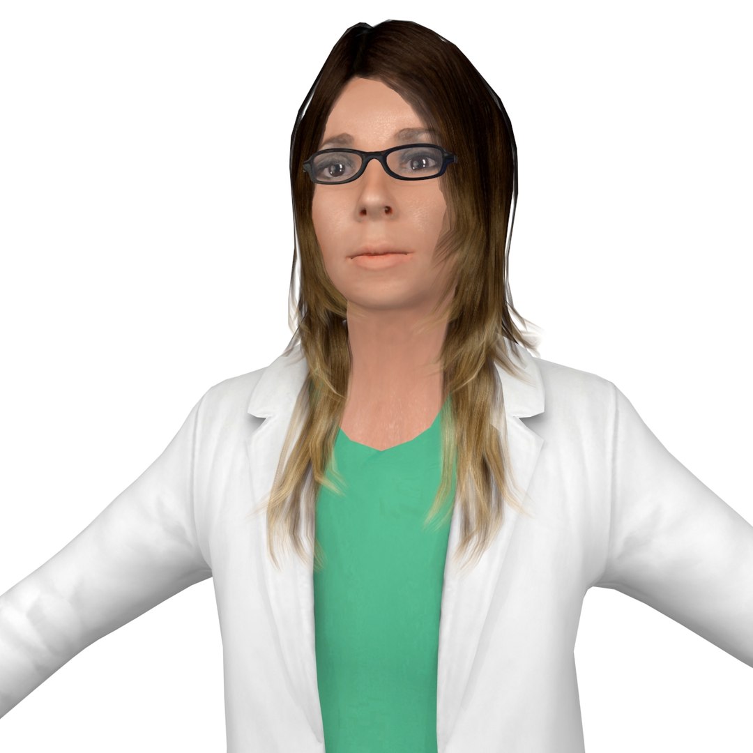 Female Doctor 3D Model - TurboSquid 1266667