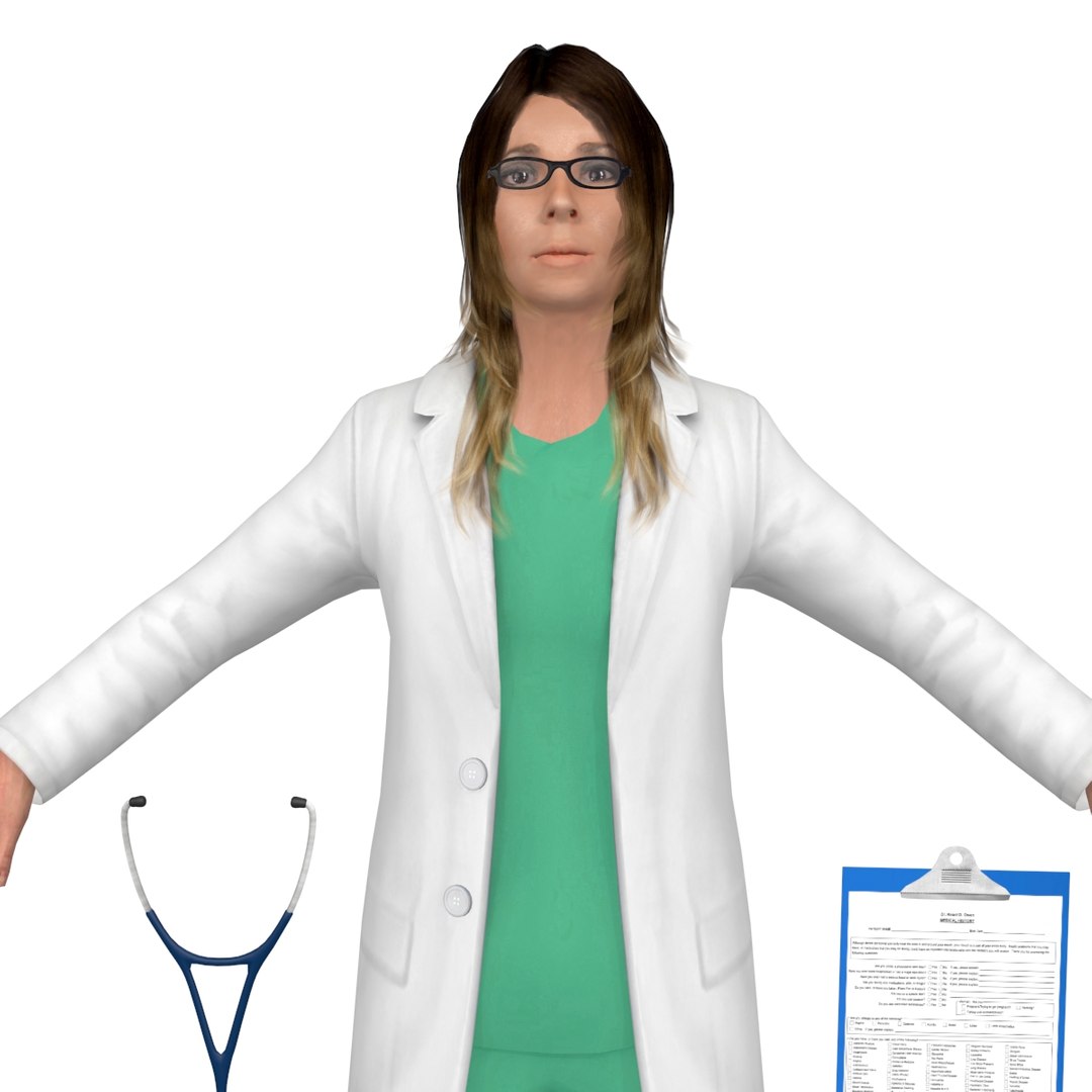 Female Doctor 3D Model - TurboSquid 1266667