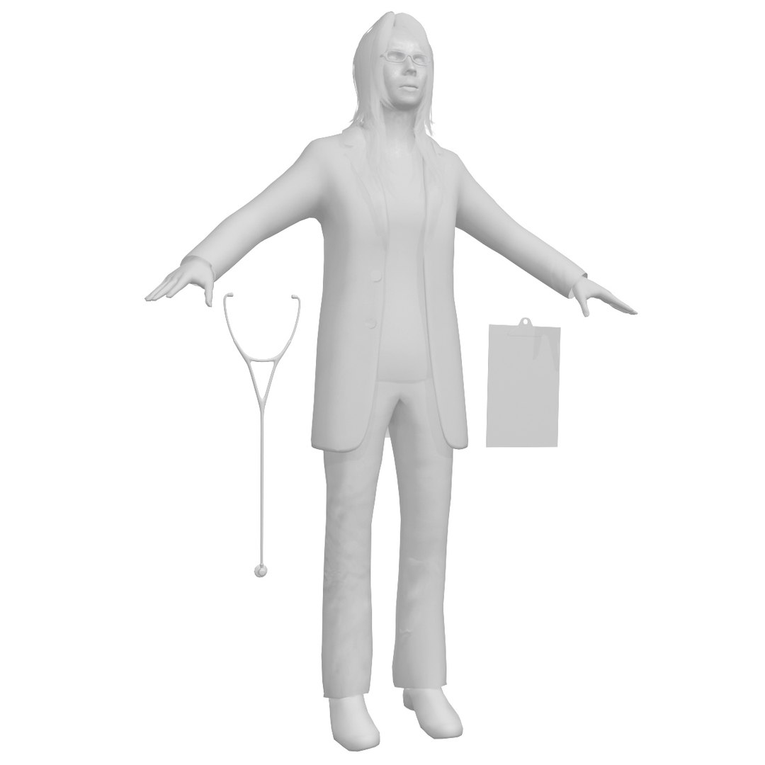 Female Doctor 3D Model - TurboSquid 1266667