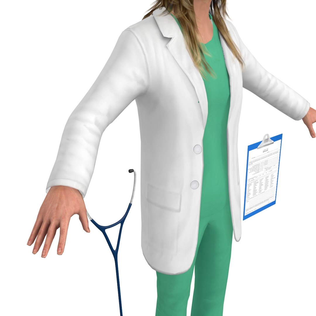 Female Doctor 3D Model - TurboSquid 1266667