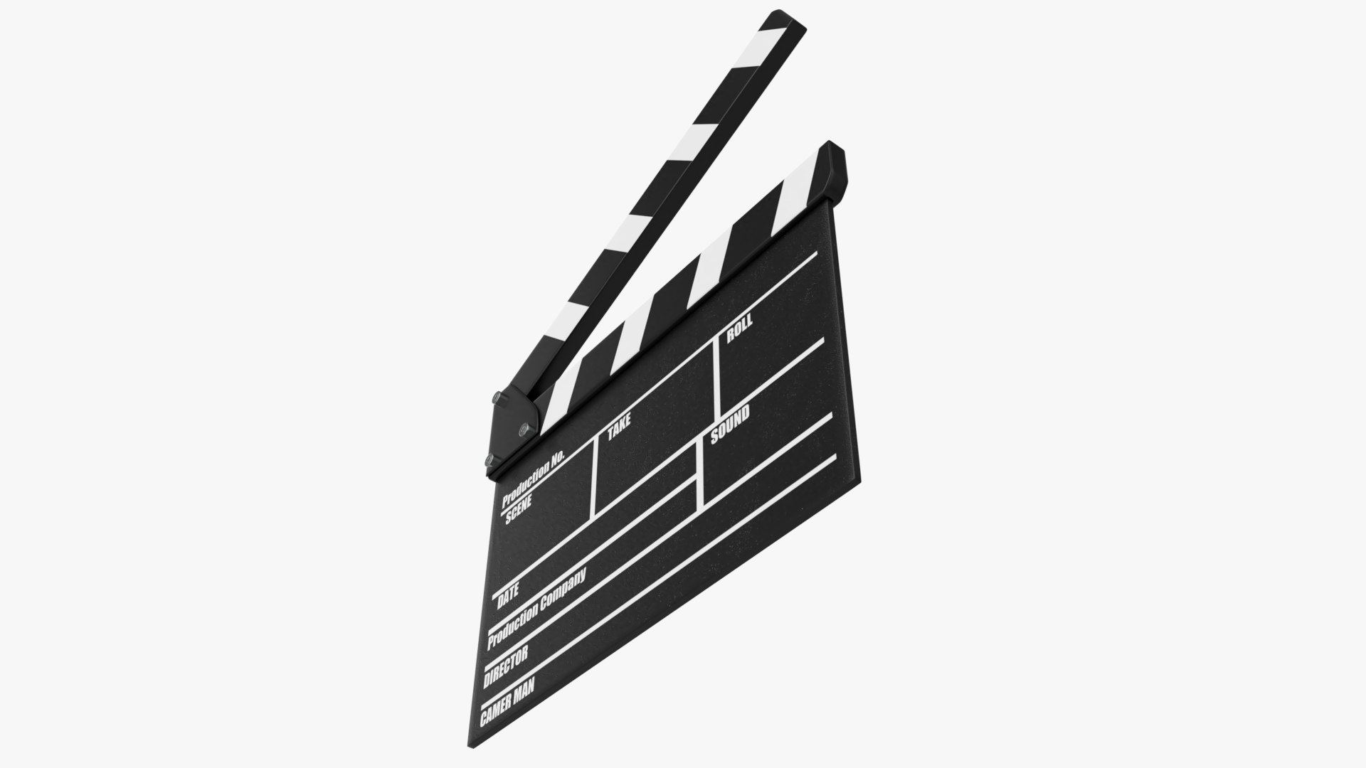 Film Slate 3D Model - TurboSquid 1783823