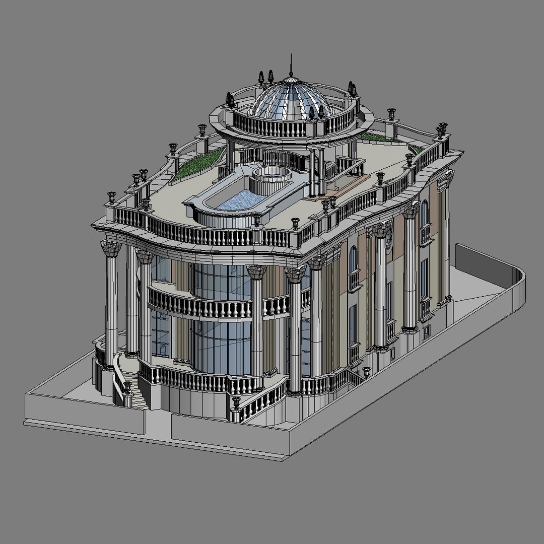 Villa 3d Max