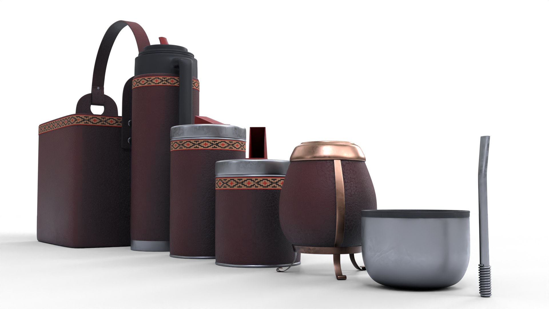 3D Argentina Mate Kit - TurboSquid 2148647