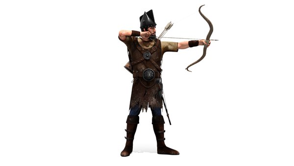 3D archer rigged hair - TurboSquid 1433683