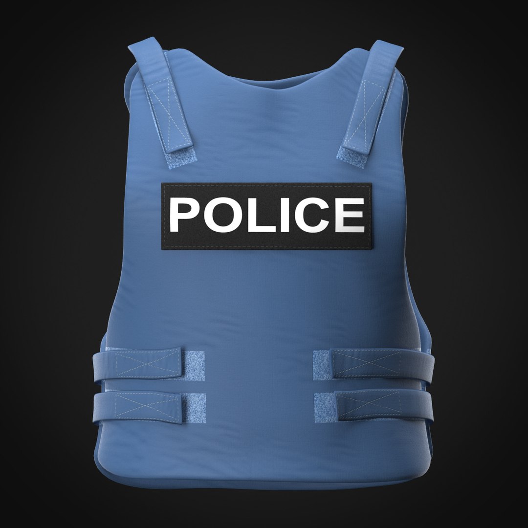 3d Police Vest Model
