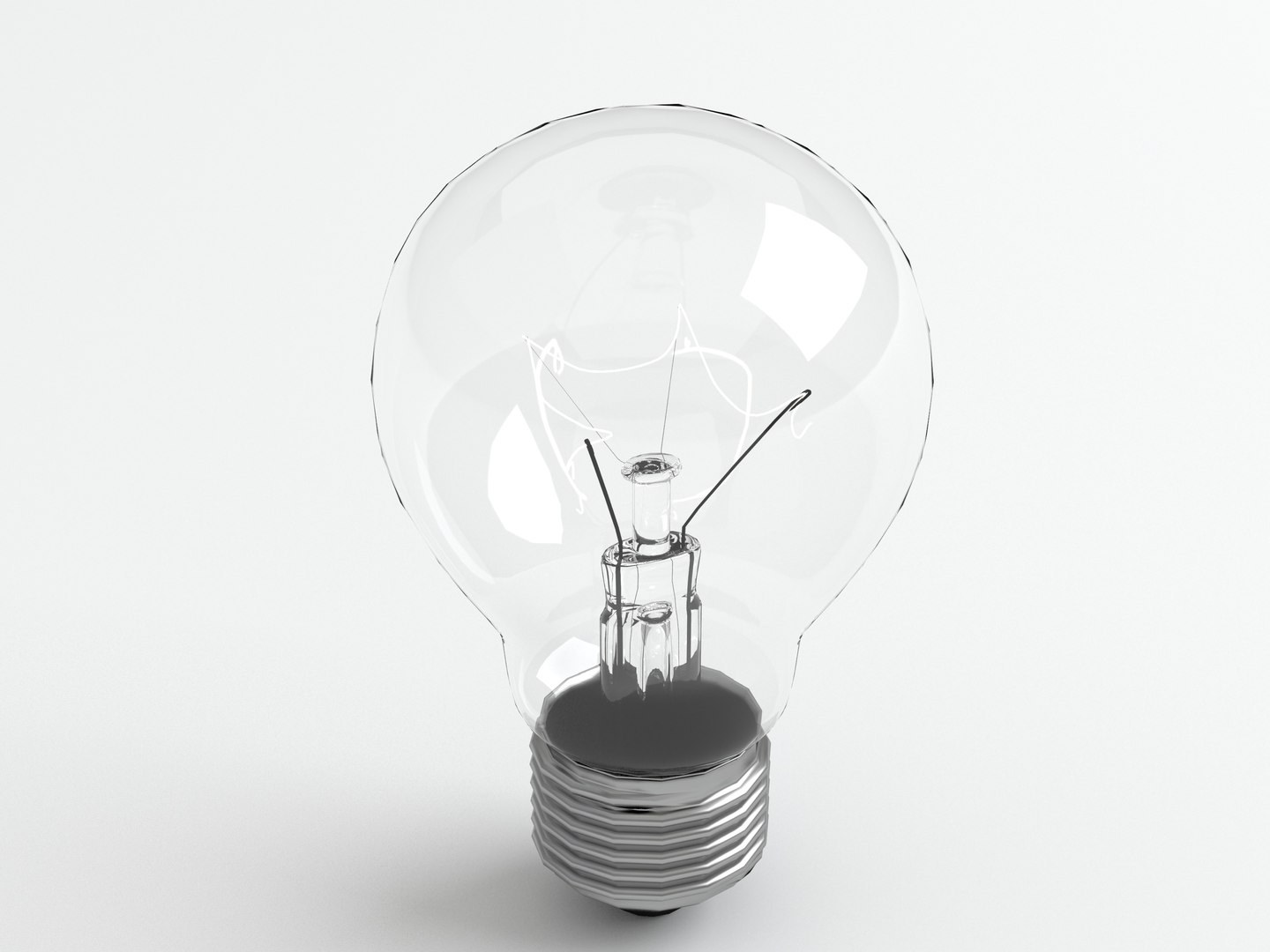 3d model bulb light 1