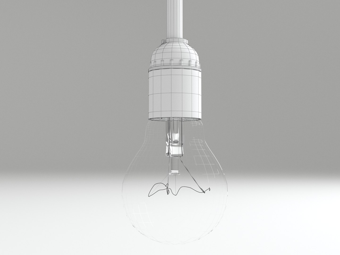 3d model bulb light 1