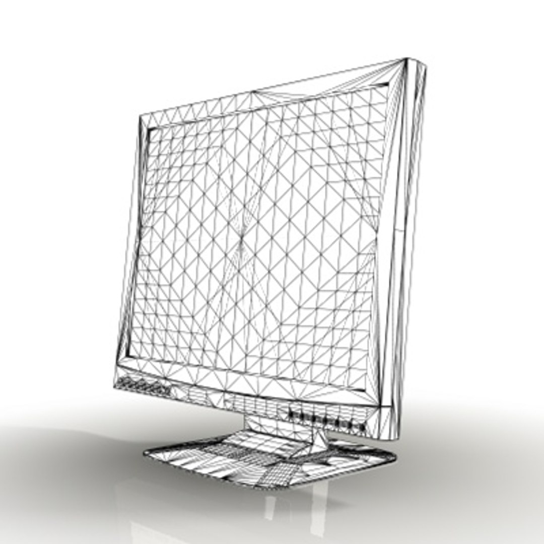 Lcd Display Monitor 3d Model