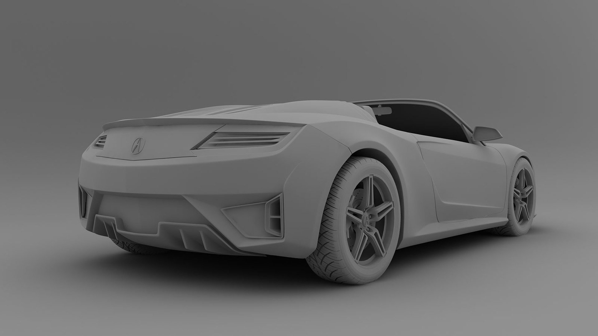 Nsx Roadster Acura 3d Model