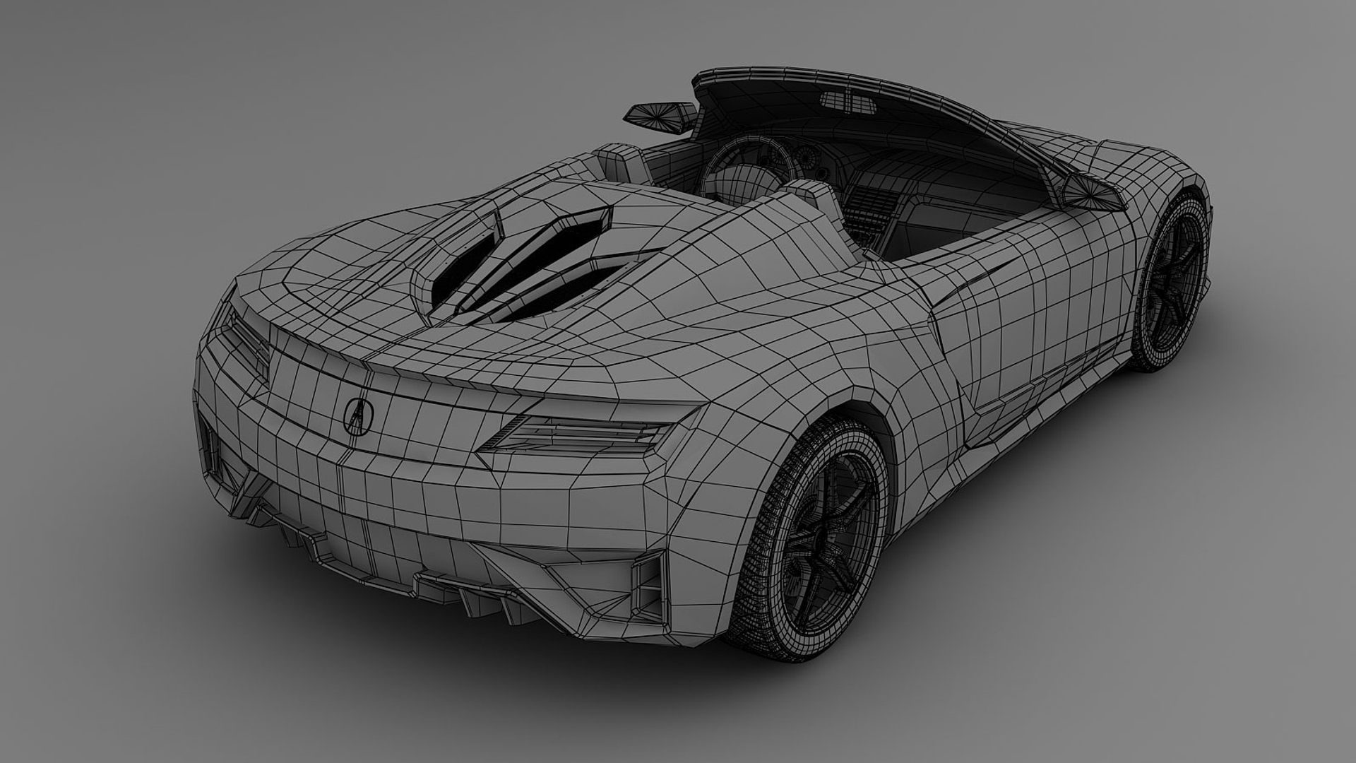 nsx roadster acura 3d model