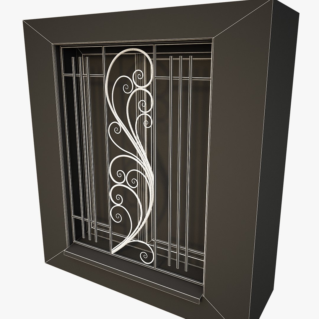 3d Windows Security Bars Model