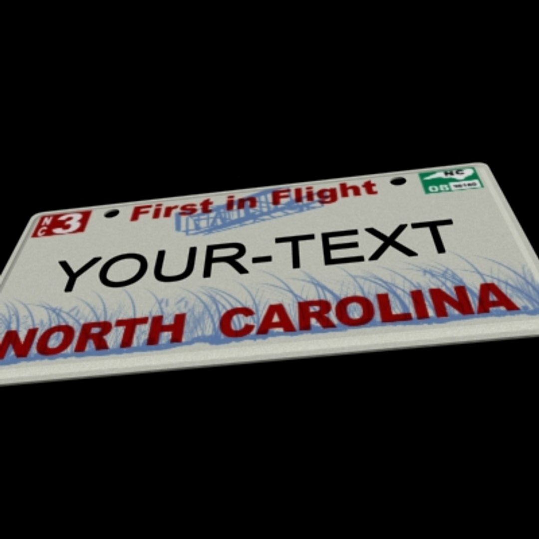 Free License Plate 3d Model