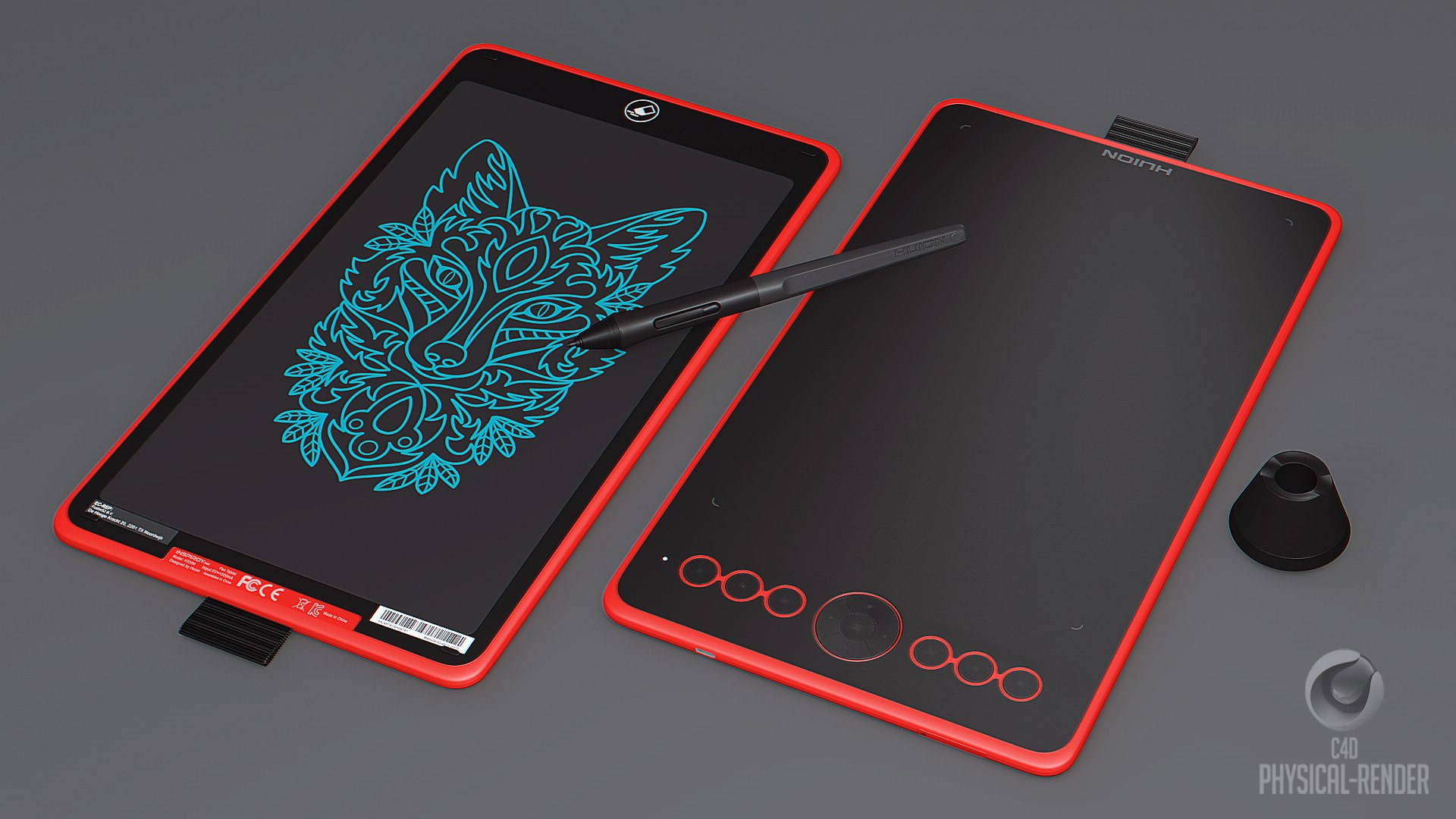 3D Model Graphic Tablet Huion H320M 8K 3D Model - TurboSquid 1778716