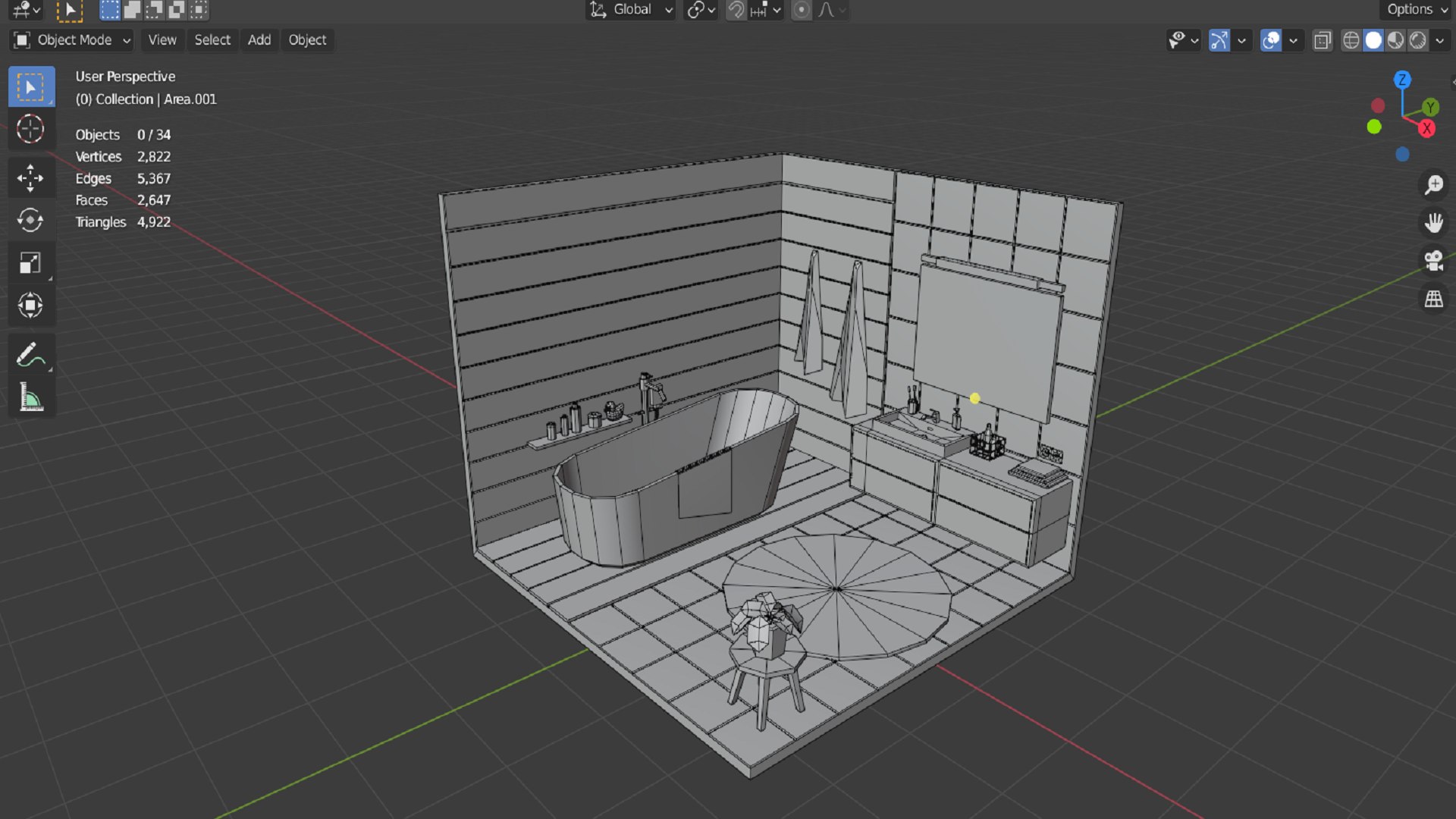 Bath Room 11 Low-poly 3D Model 3D Model - TurboSquid 1796421