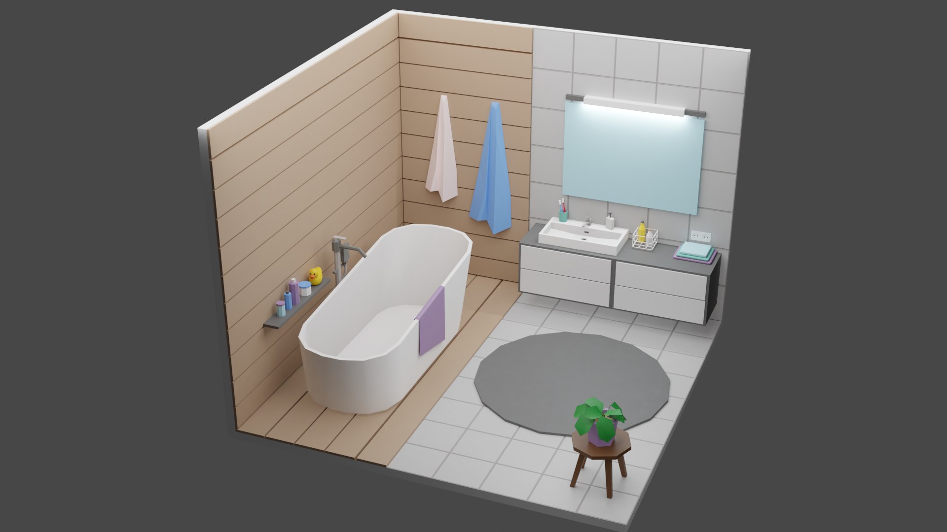 Bath Room 11 Low-poly 3D Model 3D Model - TurboSquid 1796421