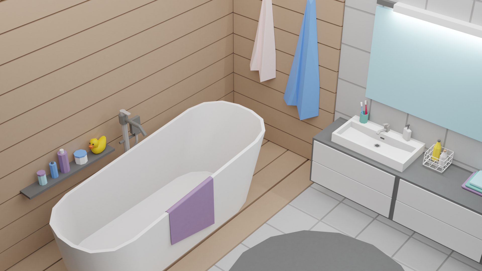 Bath Room 11 Low-poly 3D Model 3D Model - TurboSquid 1796421